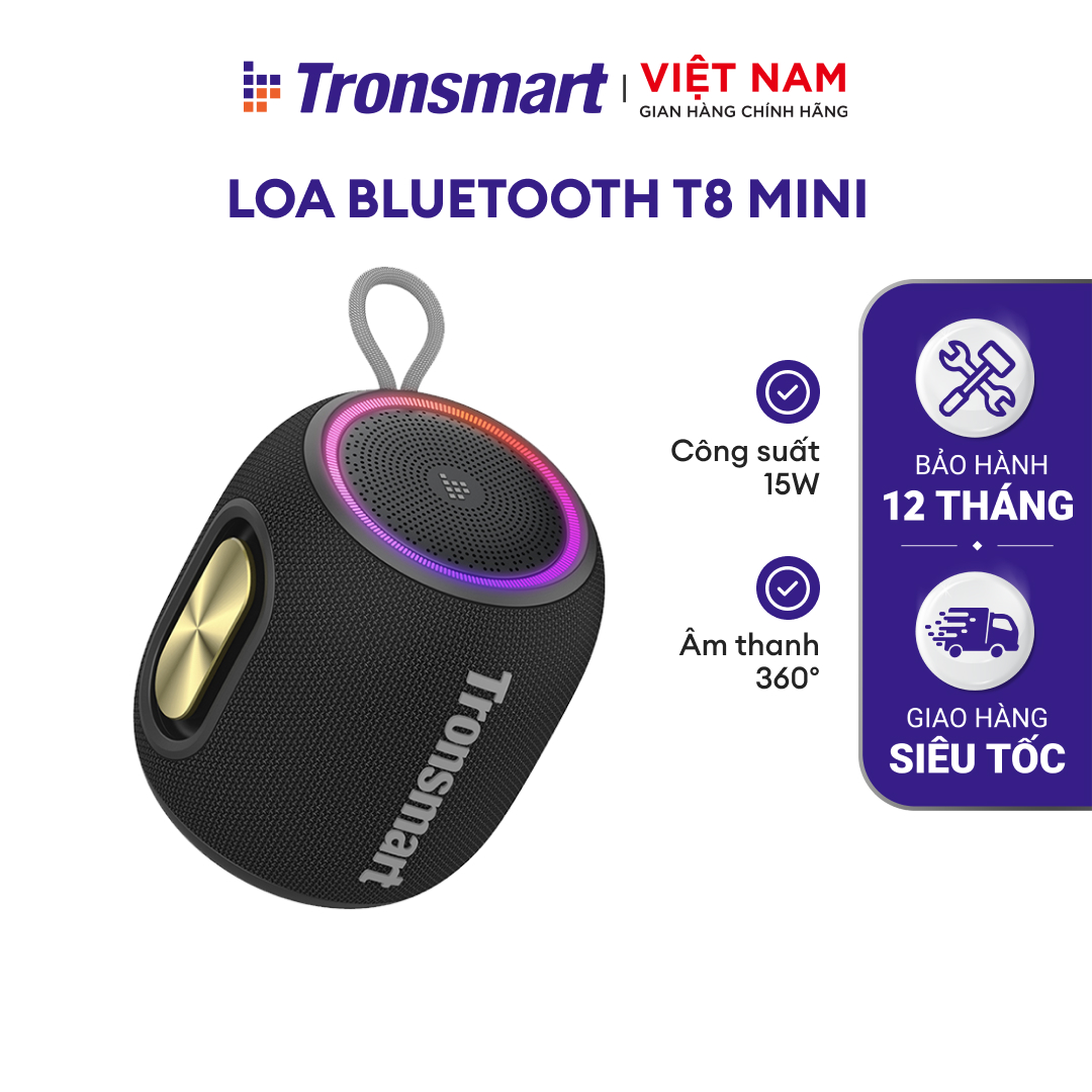 [MỚI] Loa Bluetooth Tronsmart T8 MINI | Công suất 15W | Sử Dụng Đến 18h ...