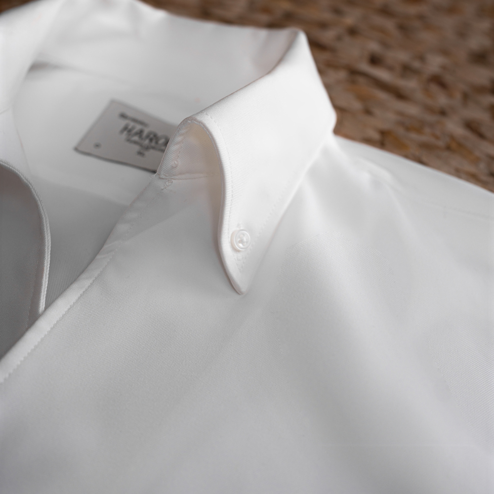 Áo Sơ Mi Nam Trắng Dài Tay Cao Cấp Harold Cổ Button Down + Cufflinks Đi ...