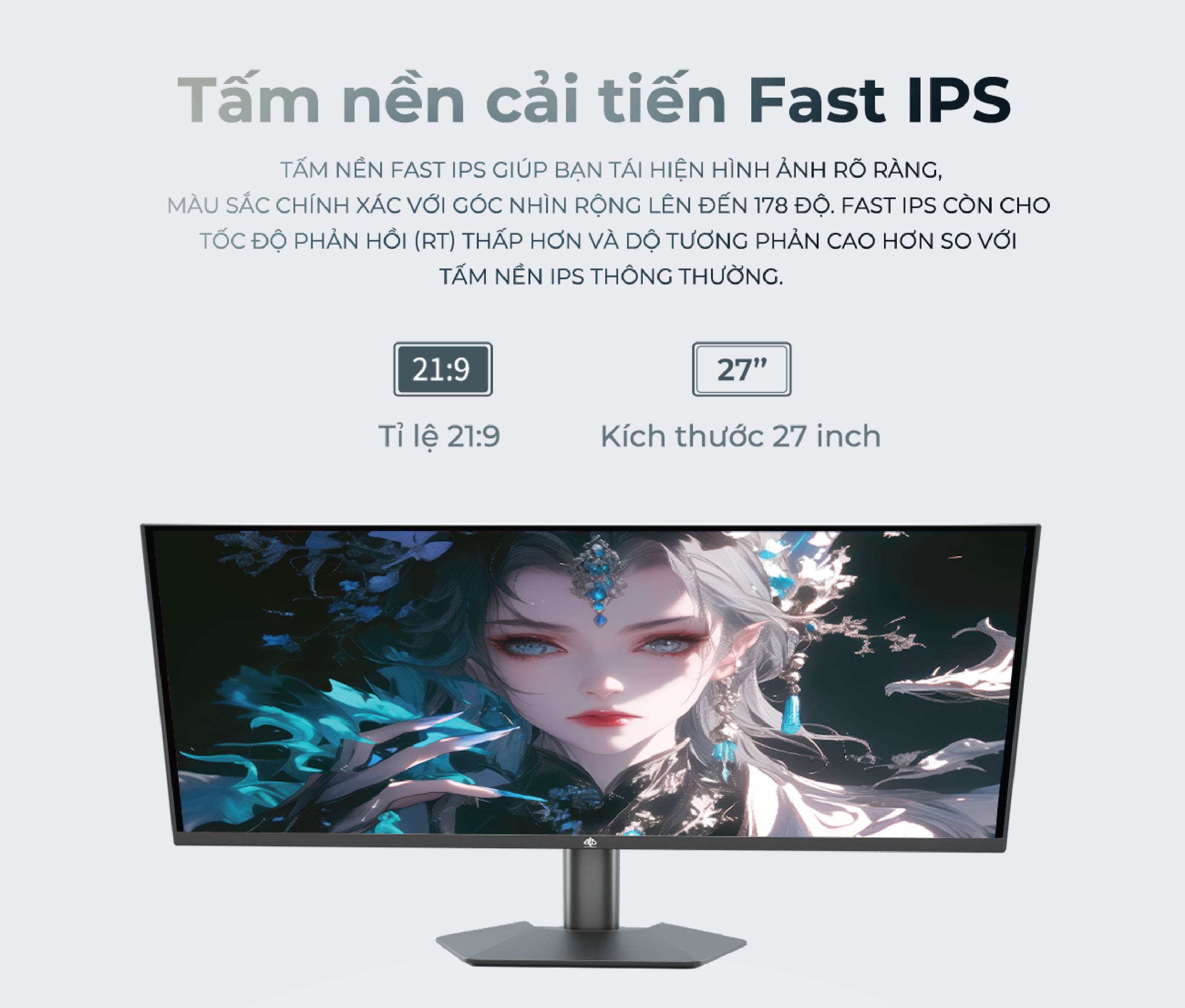 [FULL VAT] Màn hình máy tính AFD 274G 27in 4k FAST IPS 165hz DeltaE