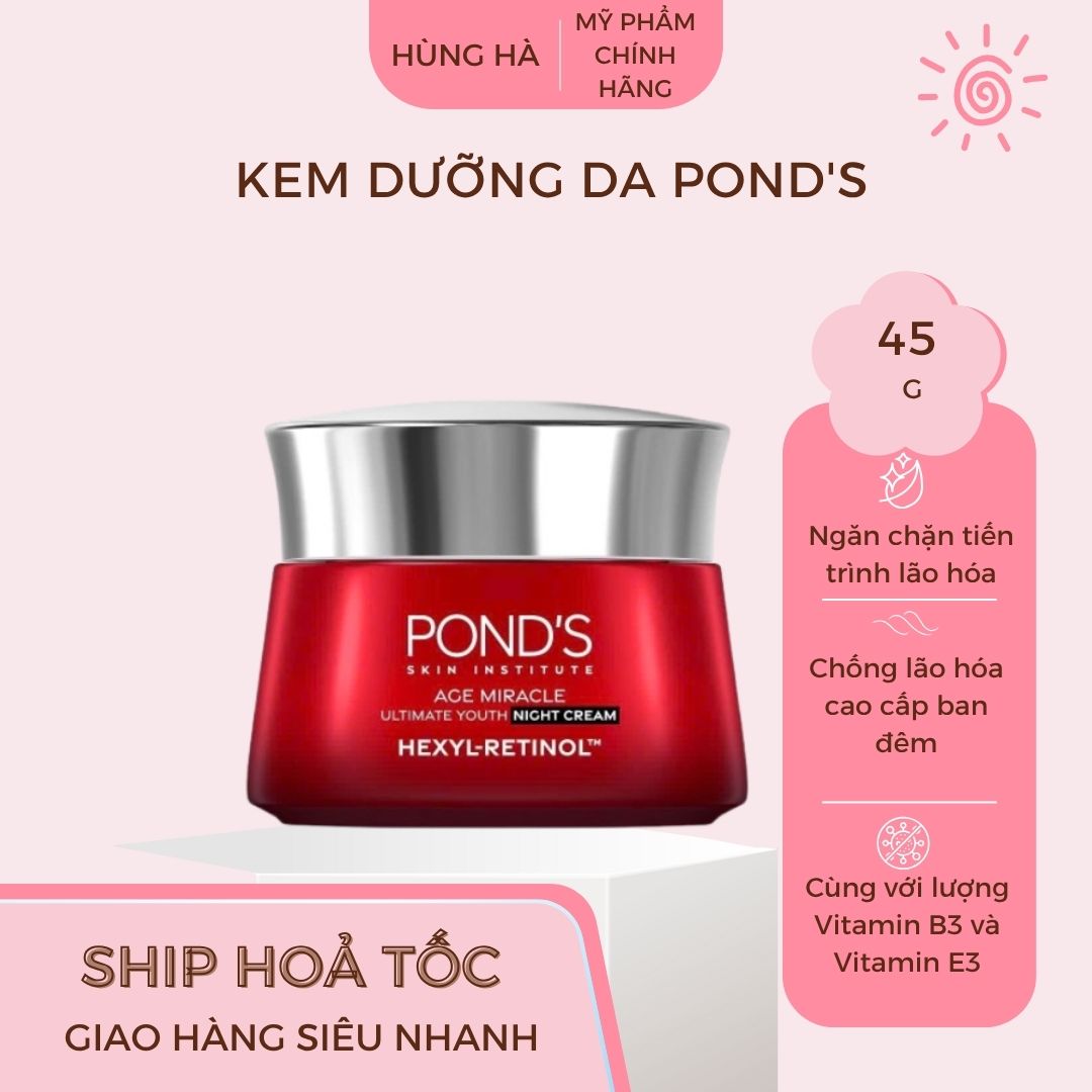 Kem Dưỡng Da Pond's, Chống Lão Hóa Cao Cấp, Ban Đêm Pond's Age Miracle ...