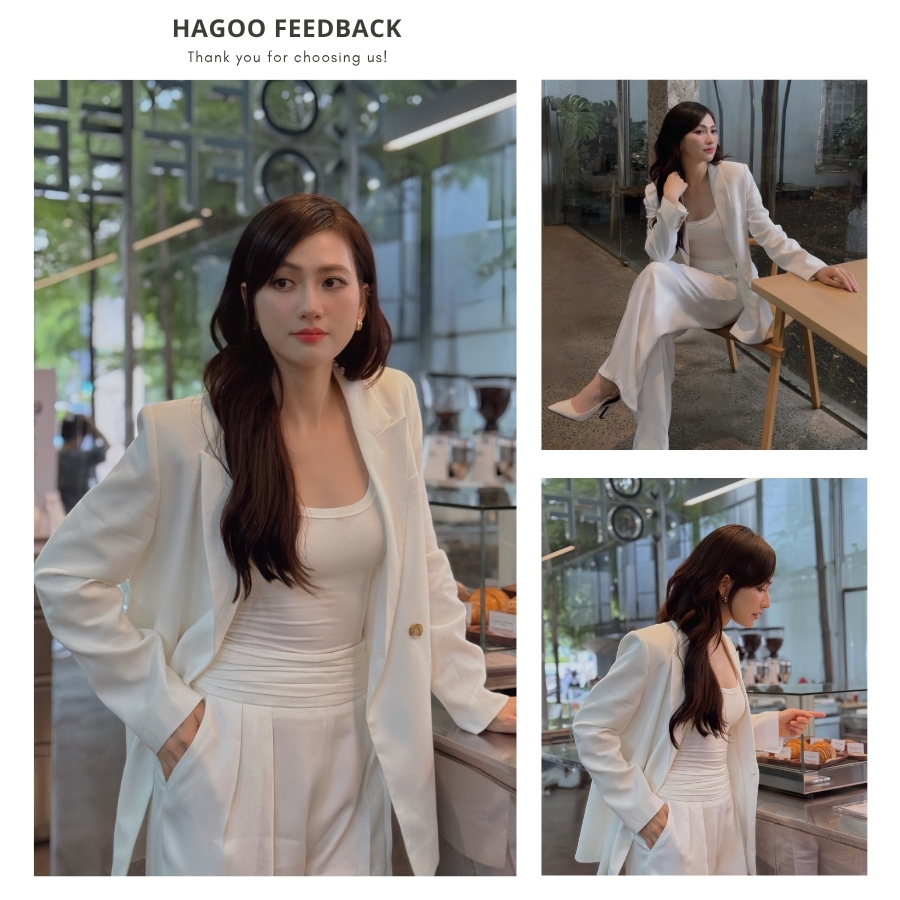 Quần ống suông cạp nhún cho Nữ phong cách thanh lịch công sở HAGOO [Q349] | Shopee Việt Nam