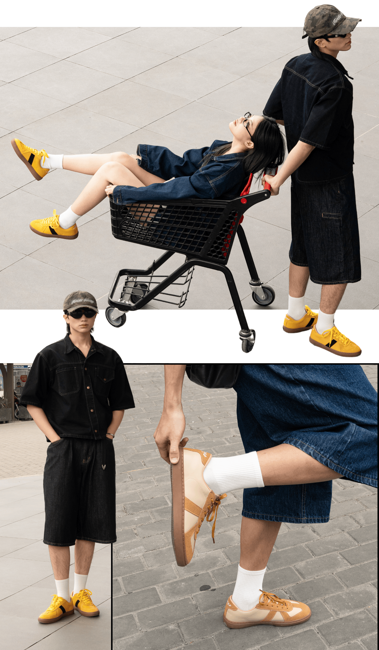 Giày Thể Thao Da Gat Shoes Retro Orange thiết kế basic, da bò thật, đế ...