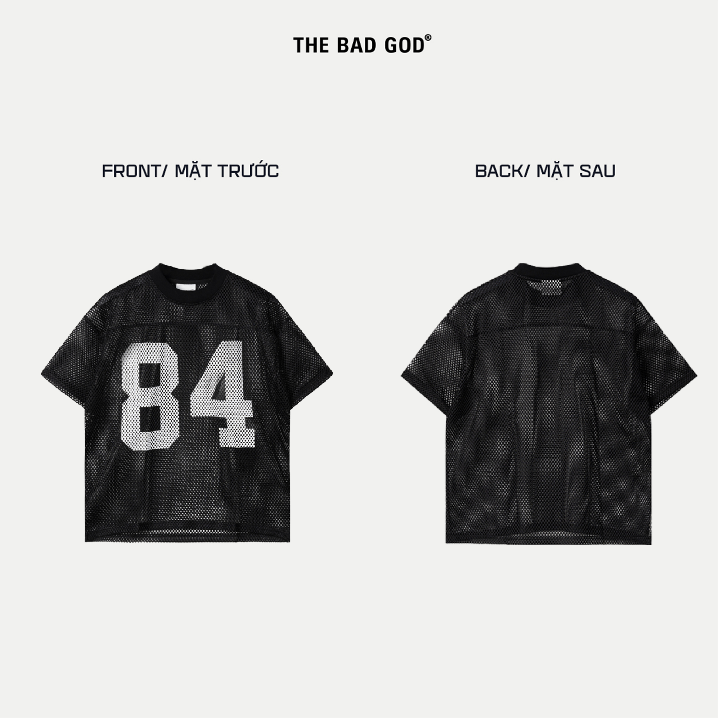 Áo thun Lưới Nam Nữ Cổ Tròn The Bad God 84 Rising Tee Lưới Mess 3D ...