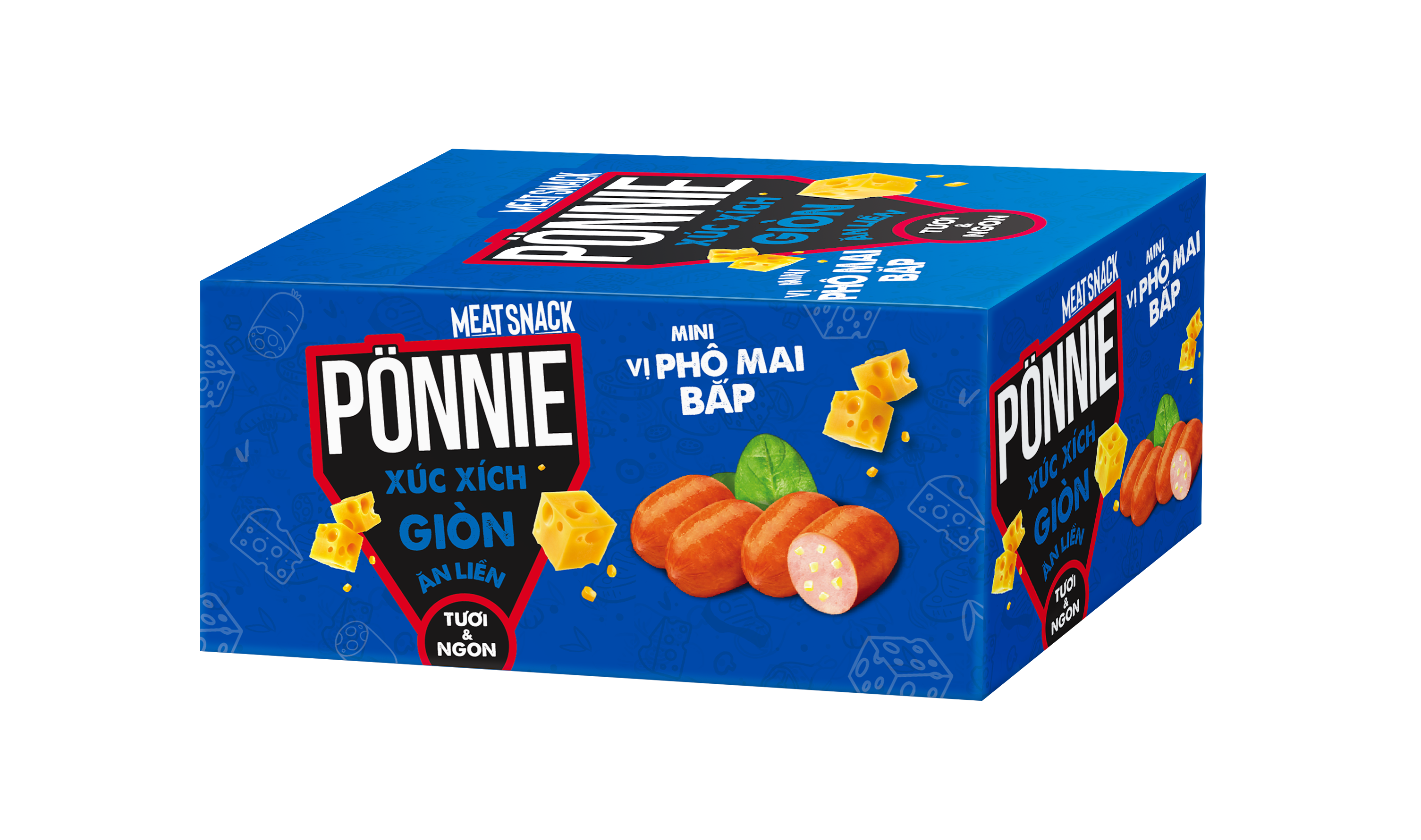 [LS][Chọn vị] Combo 2 Hộp Hotdog Ponnie Xúc Xích Giòn Ăn Liền (1 Hộp x ...