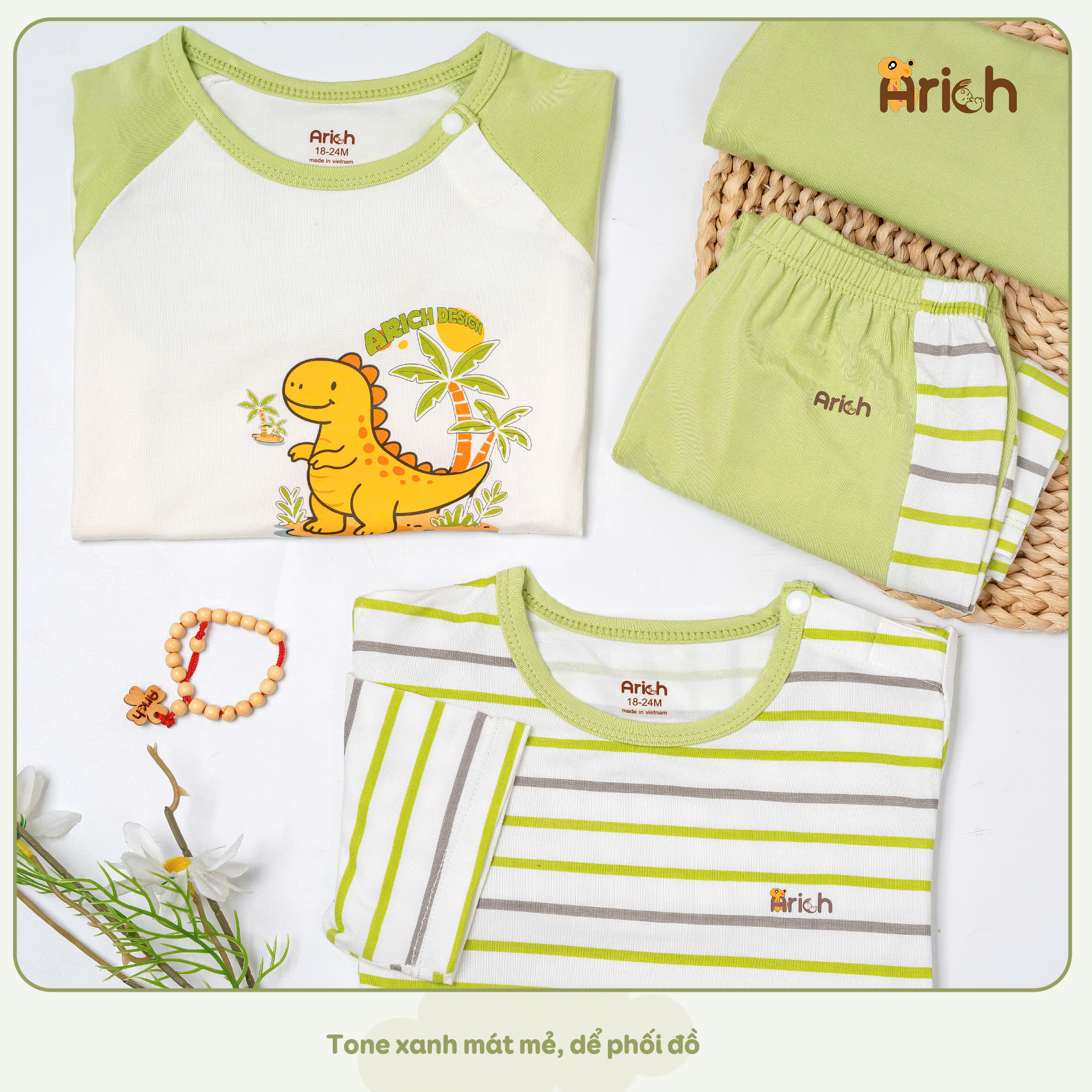 Bộ lửng Arich Green Baby