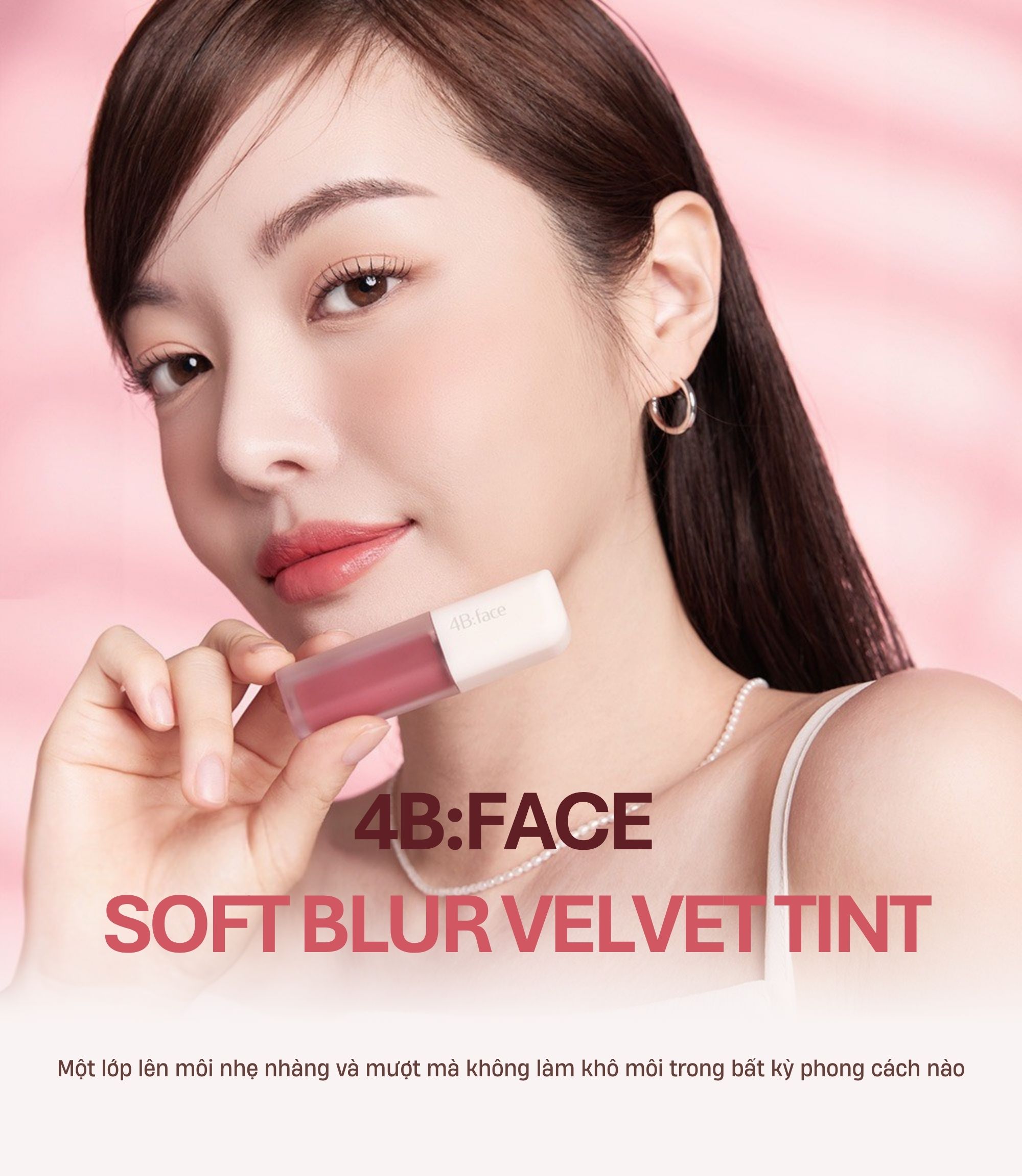 [HSD 27/2/2026] Son tint lì Hàn Quốc 4B:face Soft Blur Velvet Tint 3g ...