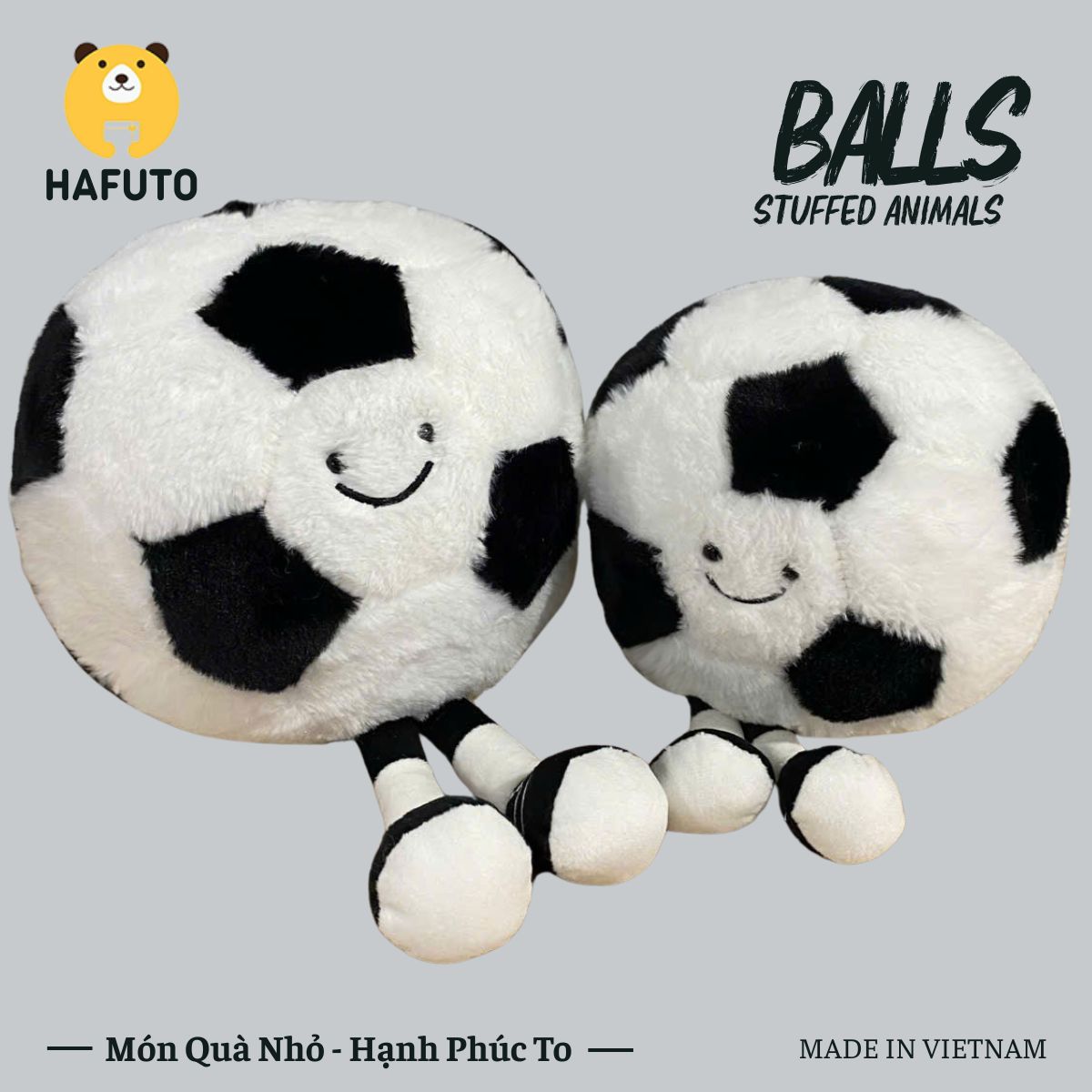 Gấu Bông Quả Bóng Chuyền Cao Cấp Hafuto Quà Tặng Đồ Chơi Nhồi Bông Mềm ...