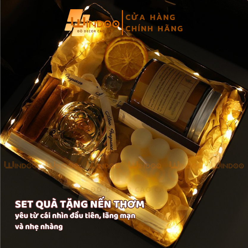 Set quà tặng nến thơm và tinh dầu thơm, quà tặng sinh nhật, người yêu ...