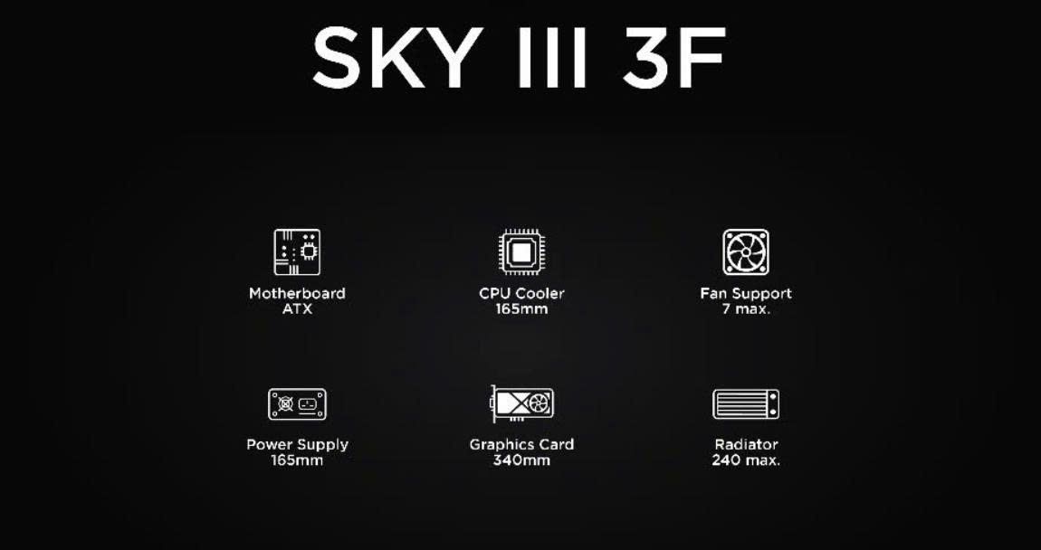 Vỏ Case XIGMATEK SKY III 3F (Kèm 3fan / ATX, Micro ATX, Mini ITX ...