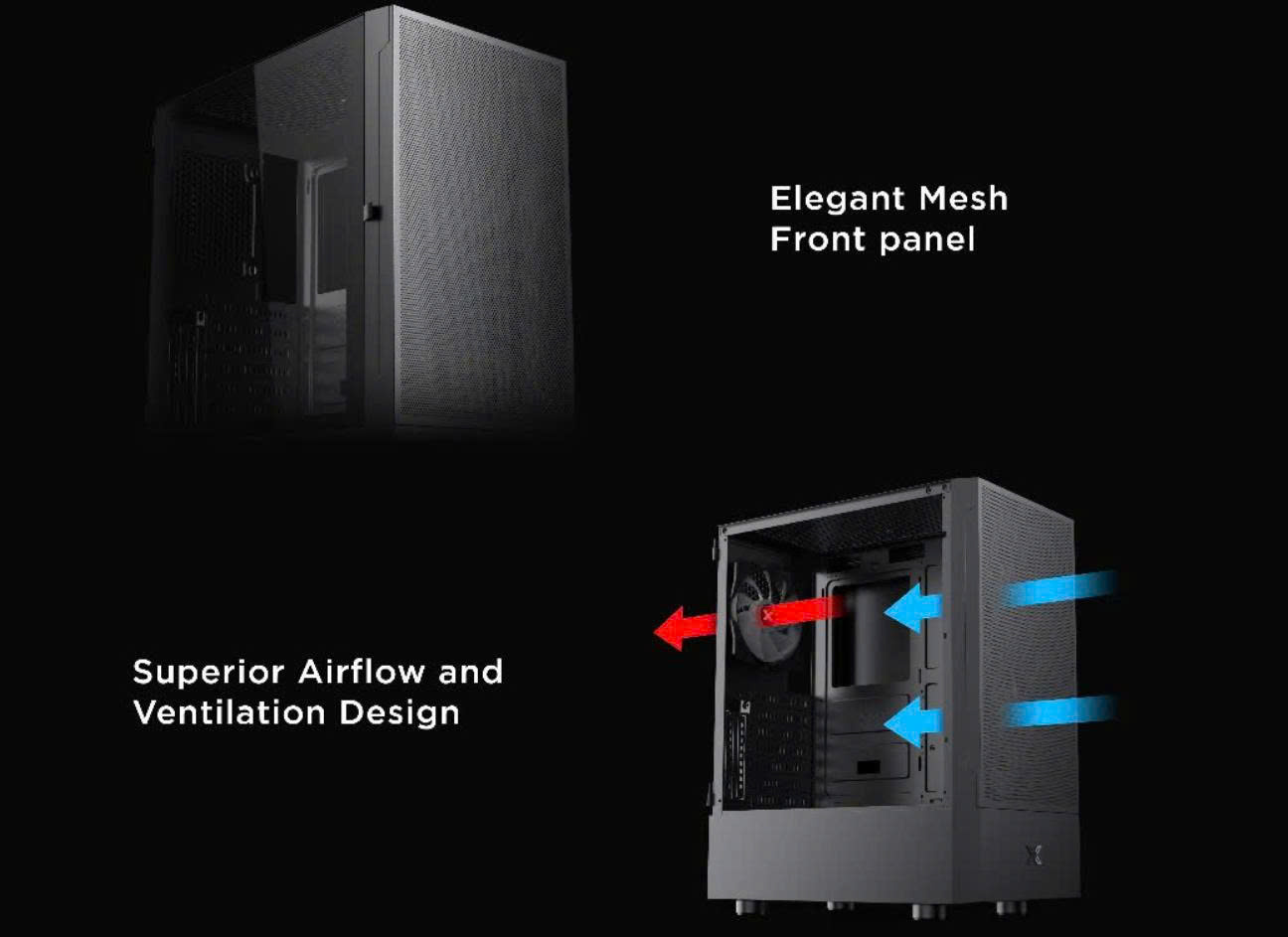 Vỏ Case XIGMATEK SKY III 3F (Kèm 3fan / ATX, Micro ATX, Mini ITX ...