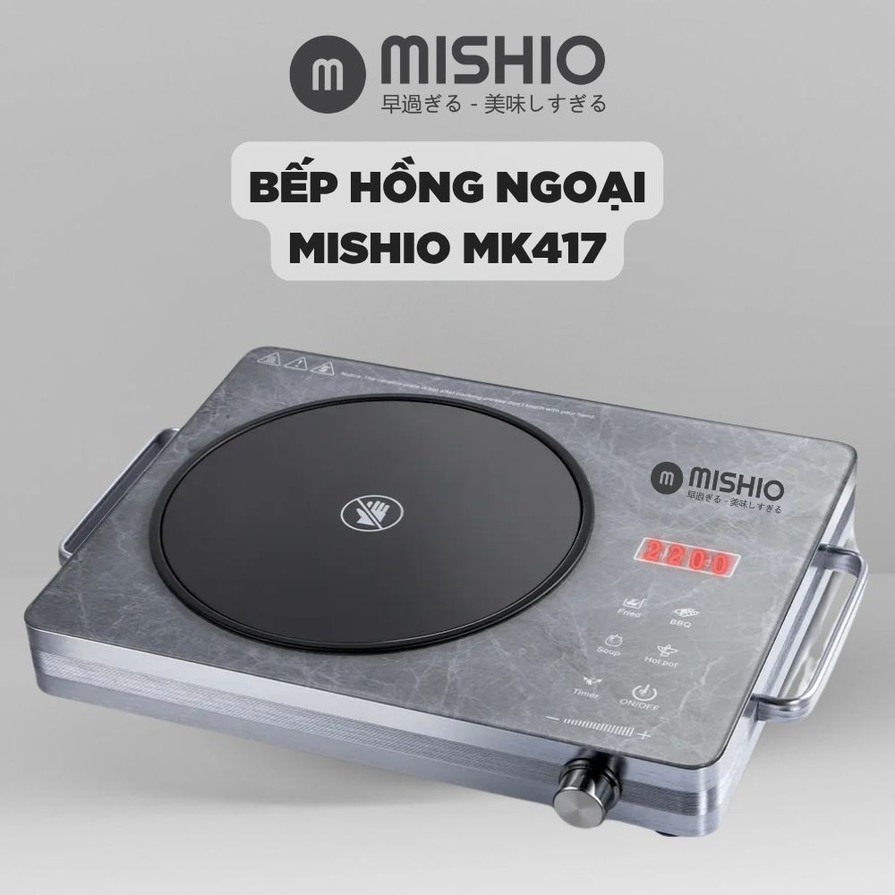 Bếp hồng ngoại Mishio MK417 mặt kính cường lực cao cấp | Shopee Việt Nam