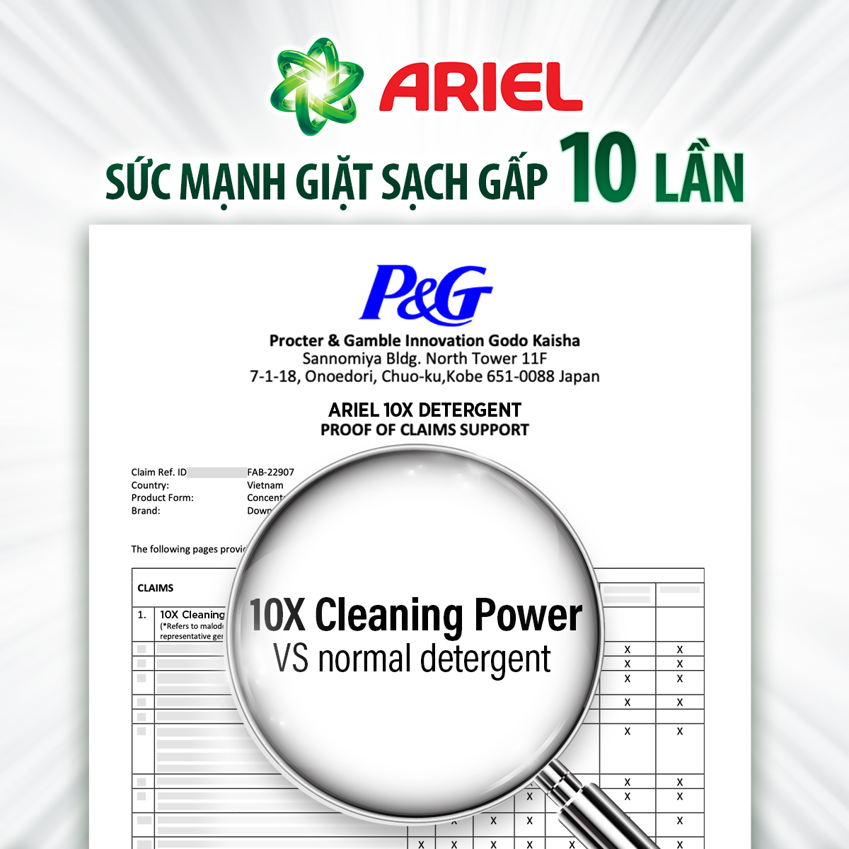Nước Giặt Gel ARIEL 10X Sức Mạnh Giặt Sạch Chuyên Gia Cửa Trước - Cửa Trên Hương Downy Nắng Sớm ...