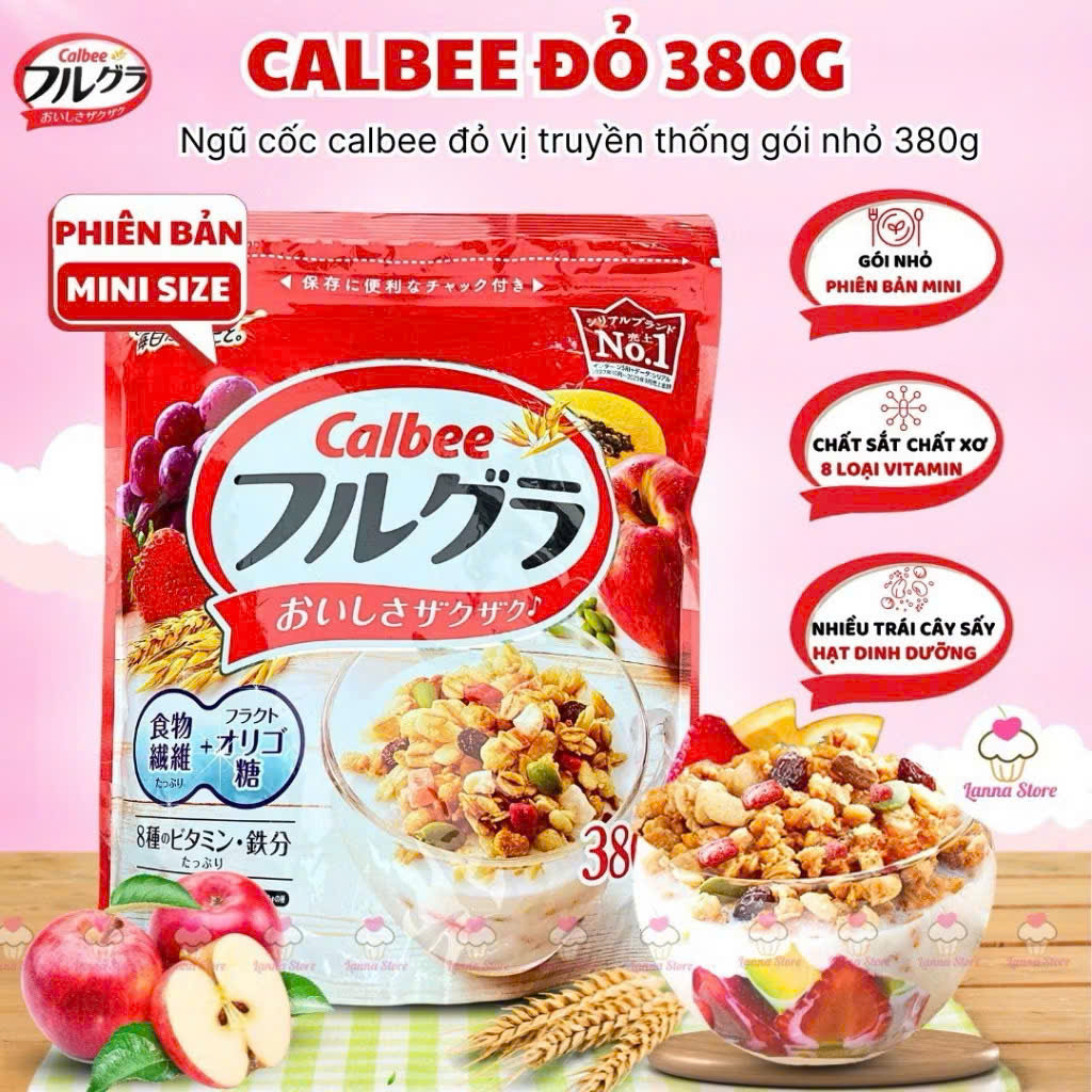 【HÀNG MỚI + TẶNG 50G】Ngũ Cốc Calbee Nhật Bản Ăn Kiêng Giảm Cân Mix Sữa Chua Trái Cây Granola Ăn ...