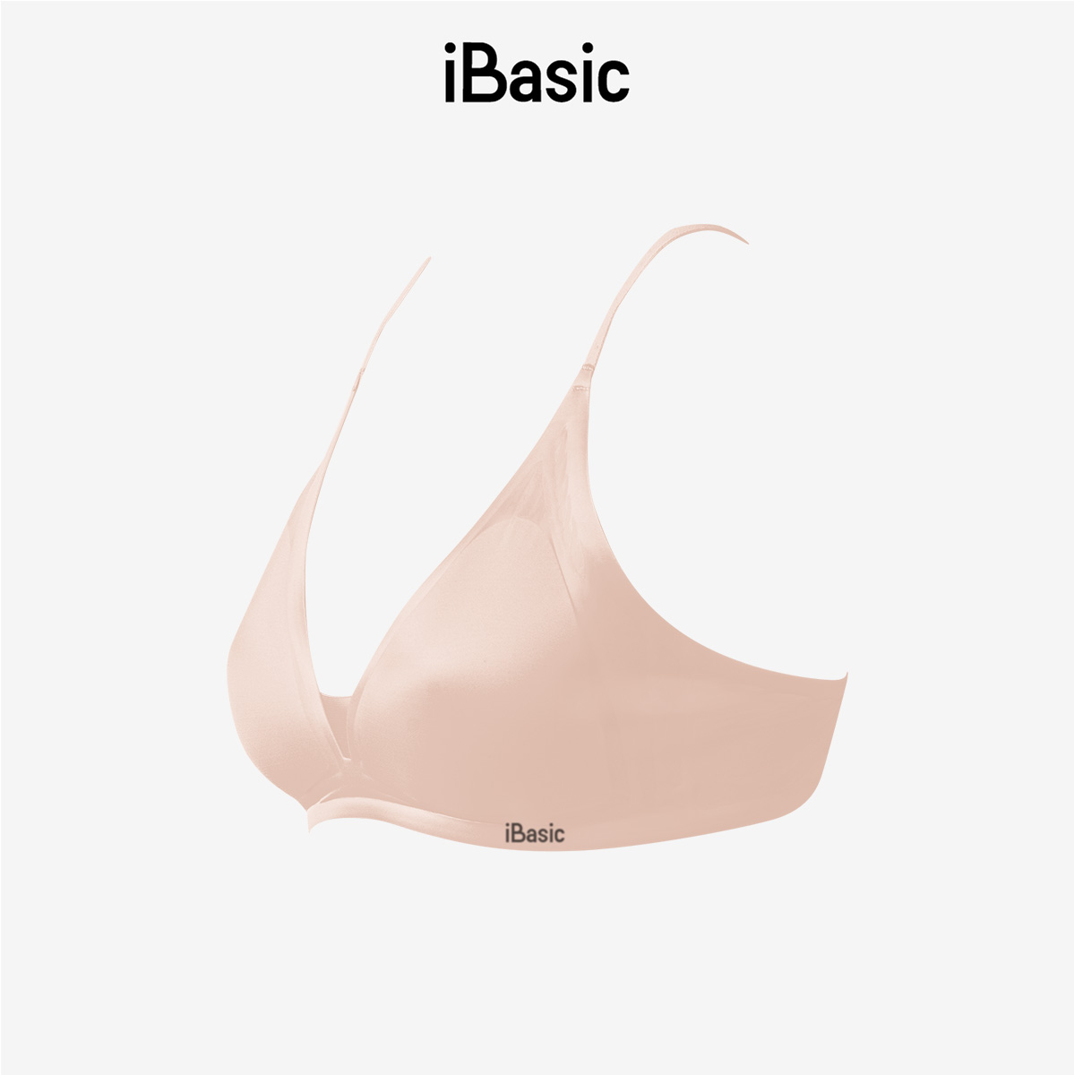 Combo 2 áo ngực su mút mỏng iBasic không đường may phối lưới phom tam ...