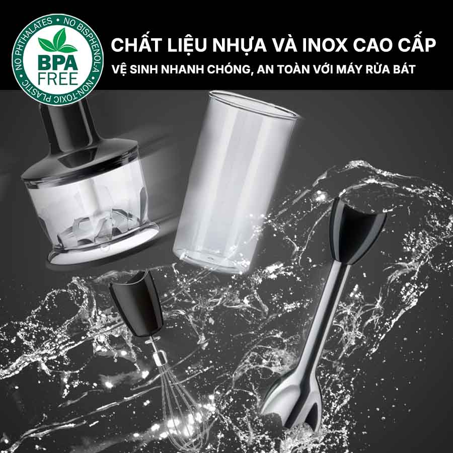 [TẶNG QUÀ TUỲ CHỌN] Máy Xay Cầm Tay Braun MultiQuick MQ5235 BK - Dễ ...