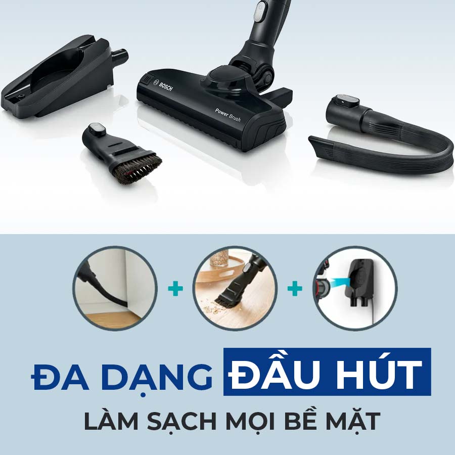 [TẶNG ẤM SIÊU TỐC] Máy Hút Bụi Không Dây BOSCH BCS61113 Serie 6 Unlimited | Nhỏ Gọn, Bảo Hành ...