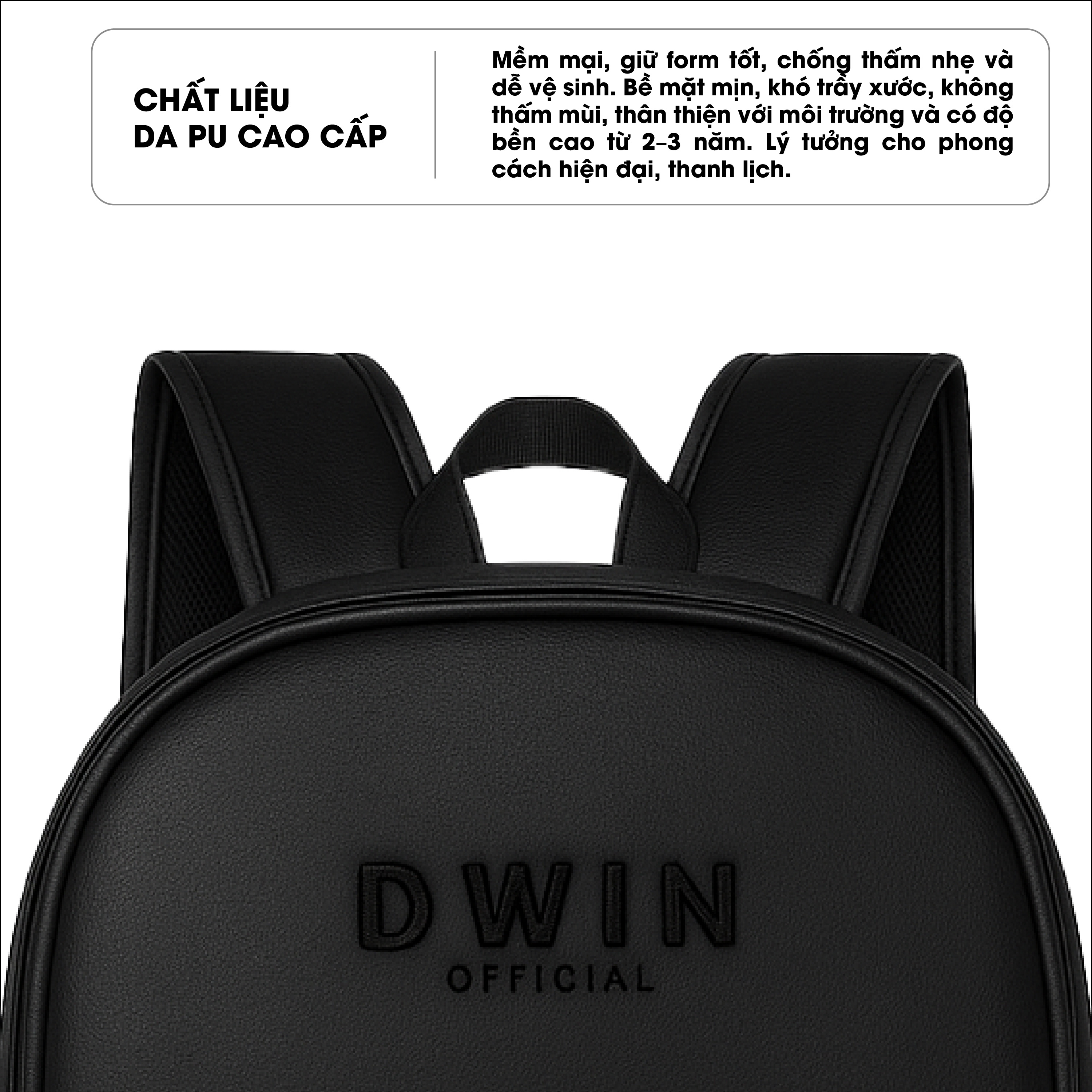 Balo da nam nữ thêu logo Dwin cặp Racer đi học thời trang học sinh hàn ...