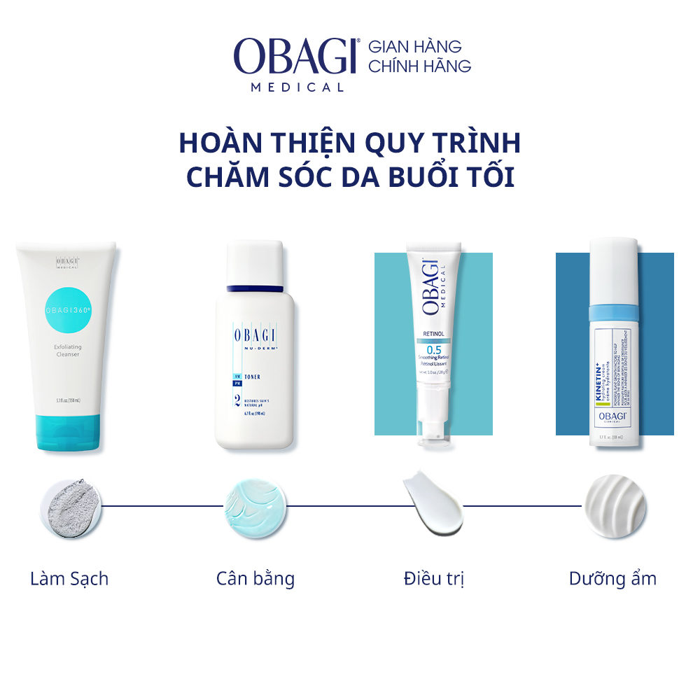 Bộ đôi Kem chống lão hóa Obagi Retinol 1.0 28g và Kem dưỡng phục hồi ...