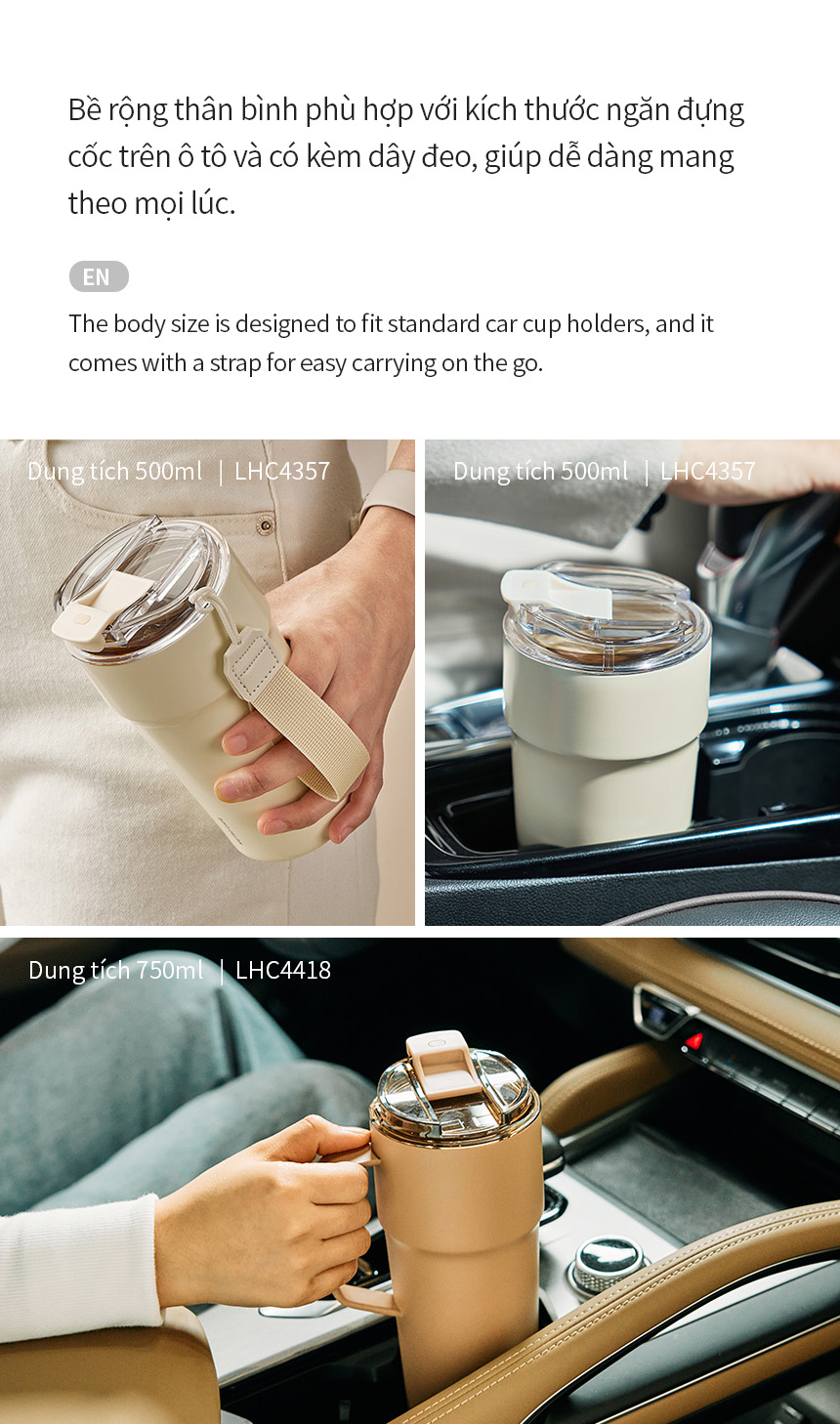 Ly giữ nhiệt LocknLock LHC4357 500ml Metro Cafe Tumbler, Hàng chính ...