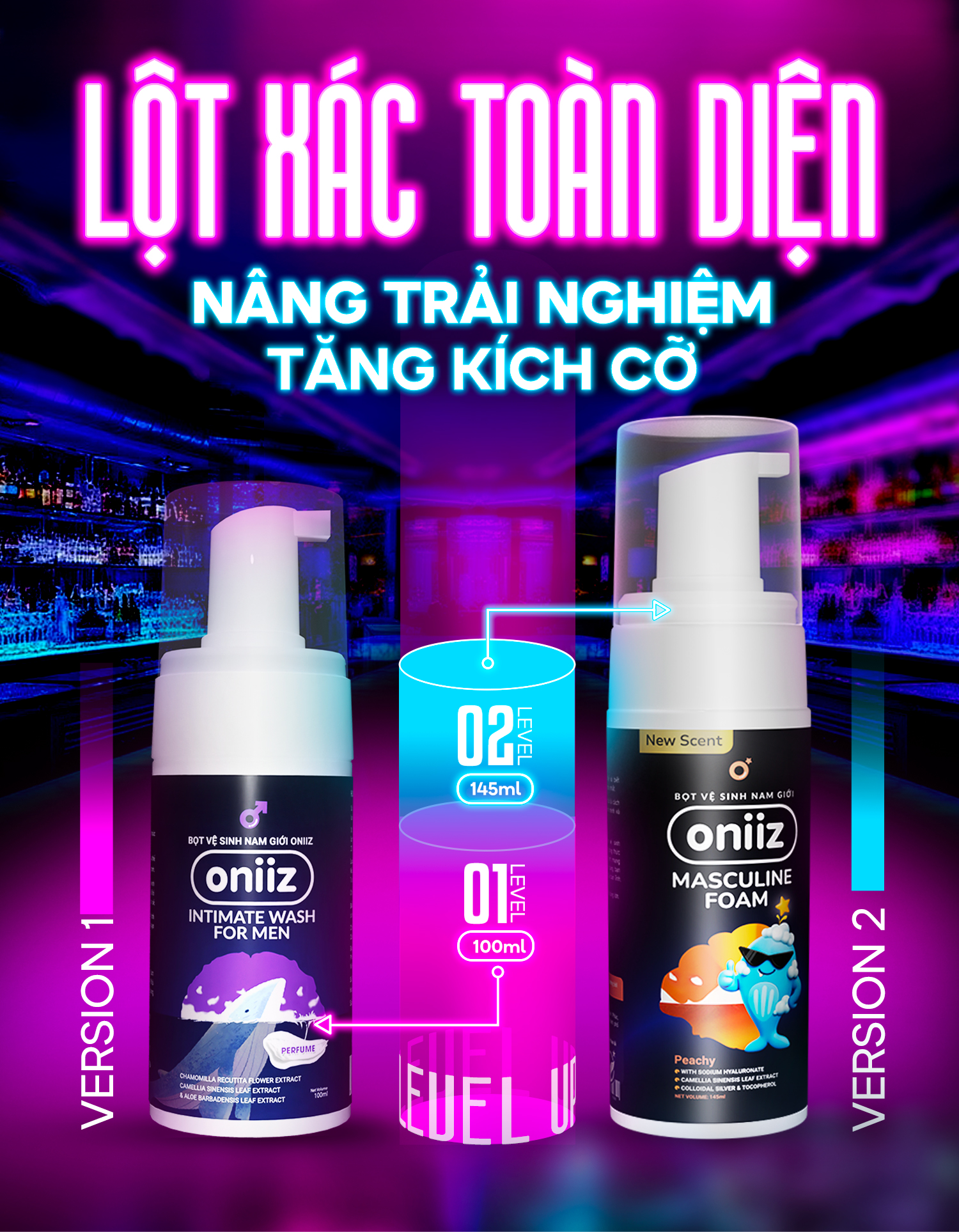 Bọt vệ sinh nam giới Oniiz Plus - Dung dịch Masculine Foam sạch sâu ...
