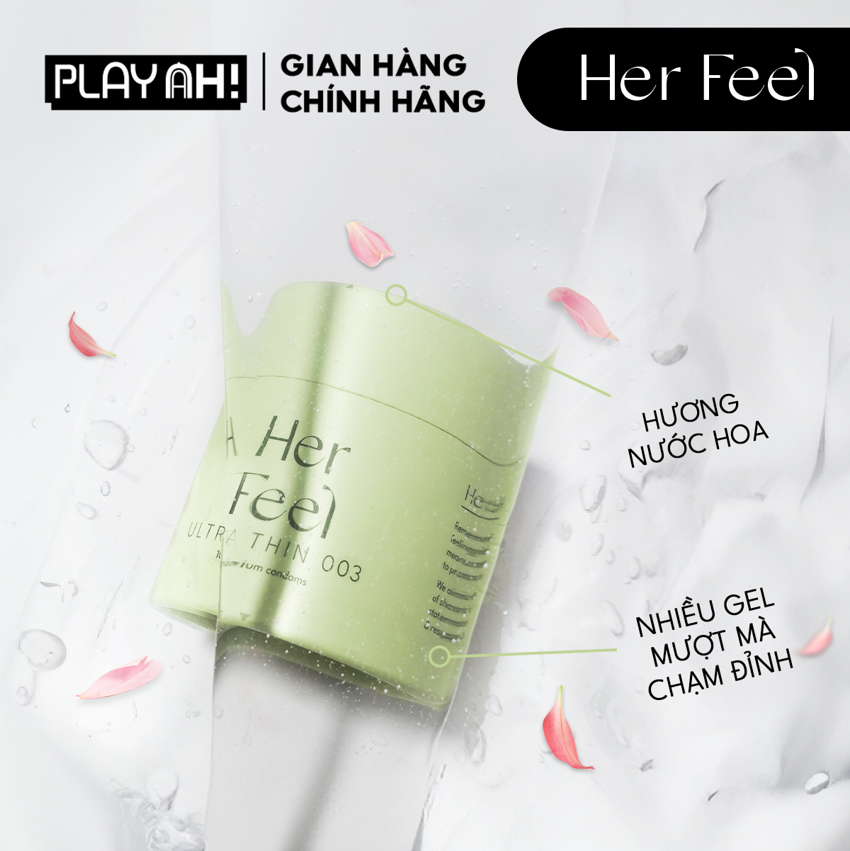 Combo Gel Bôi Trơn 100ml + Bao Cao Su PlayAh Hộp 10 Siêu Mỏng 003, Kéo ...