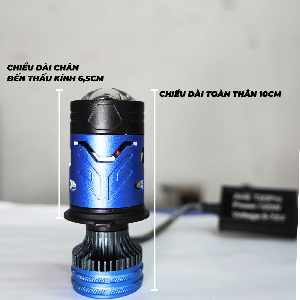 Đèn bi cầu mini T20 Pro Tubor 120w chân H4 gắn ô tô. Có màn chập giả ...