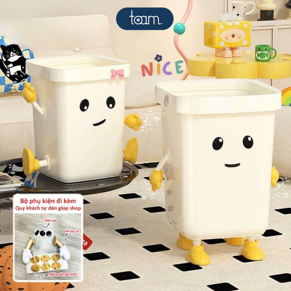 Thùng Rác Decor Hoạt Hình Dễ Thương Trang Trí Phòng Ngủ Phòng Khách ...