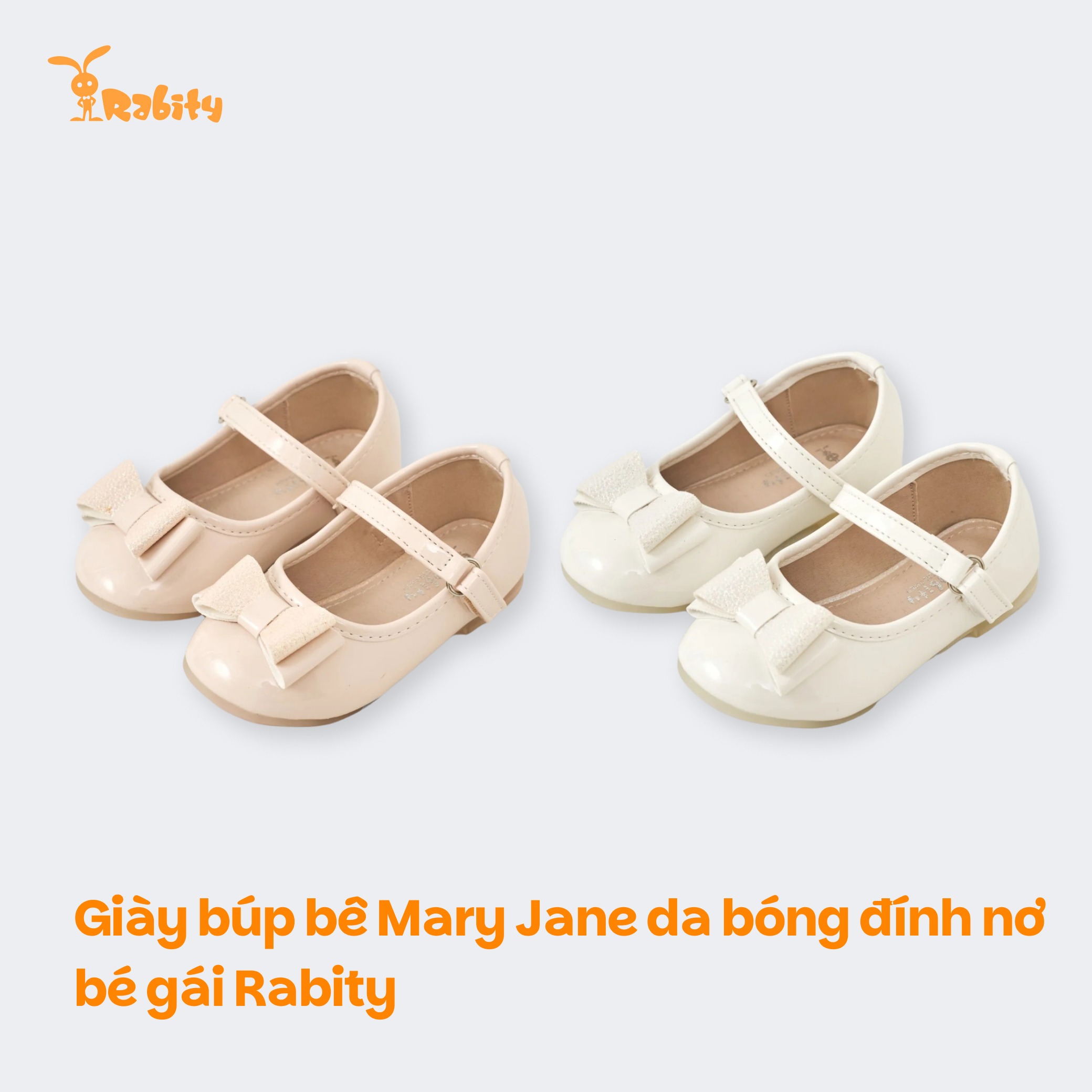 [VOUCHER 7% GIẢM 30K ĐƠN 299K]Giày búp bê Mary Jane da bóng đính nơ ...