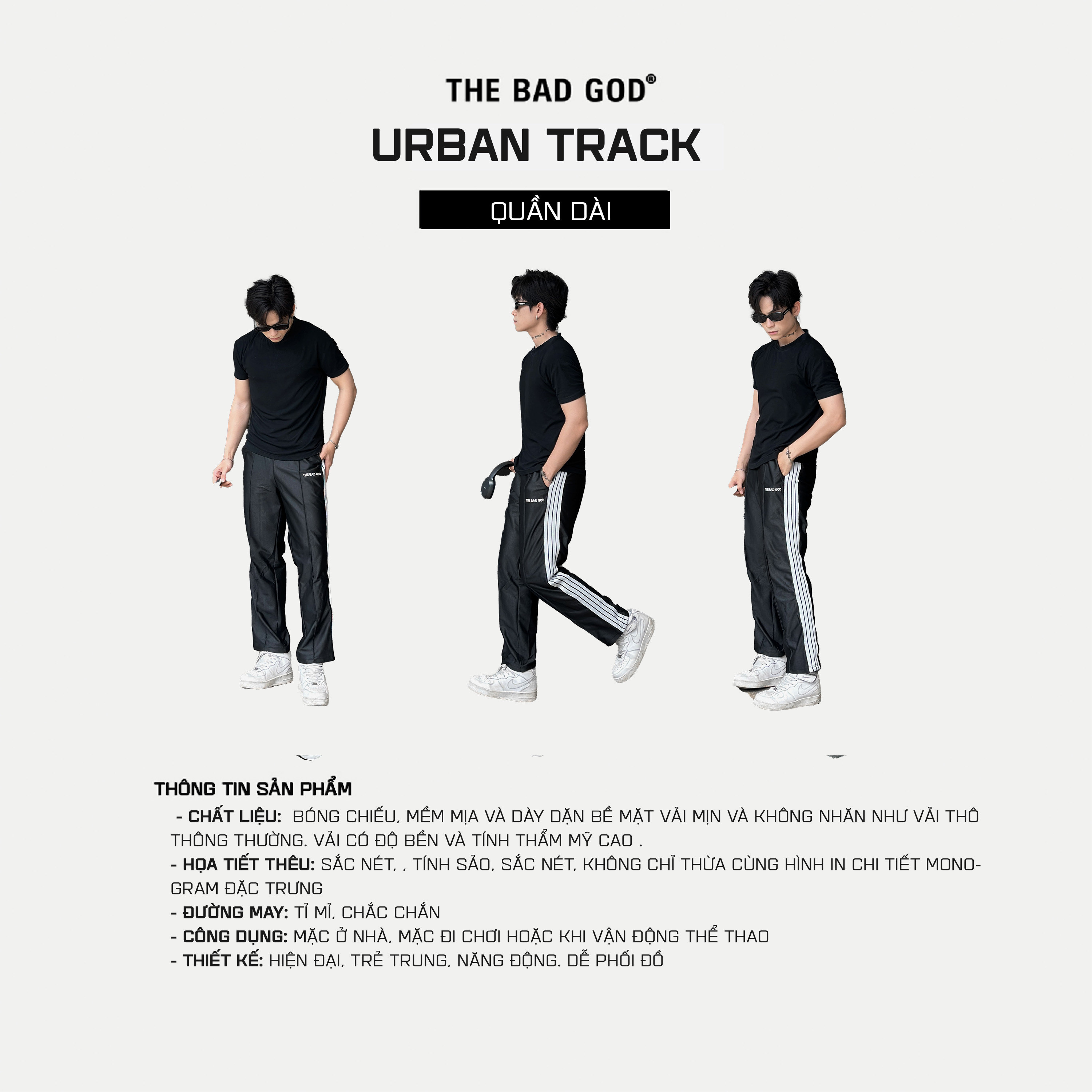 [NEW ARRIVALS 2025] Quần dài The Bad God Urban Track | Shopee Việt Nam