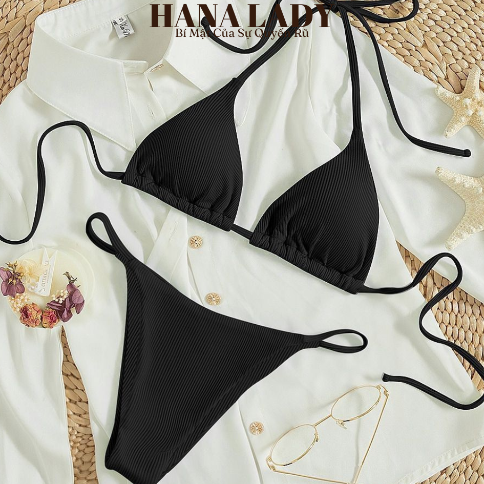 Bikini Đi Biển Cho Nữ - Đồ Tắm, Đồ Bơi Gân Trơn 2 Mảnh Sexy Nhiều Màu BN176 | Shopee Việt Nam
