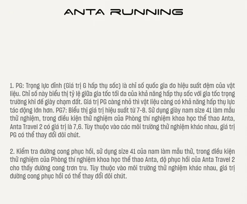 [10KM] ANTA PG 7 Travel 2 Giày chạy bộ nam Giảm xóc Thiết kế đế chống ...