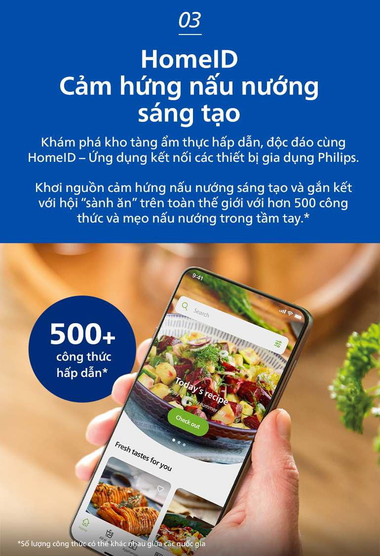 Nồi chiên không dầu Philips NA130/00 6.2 lít - Công suất 1700W - Công ...