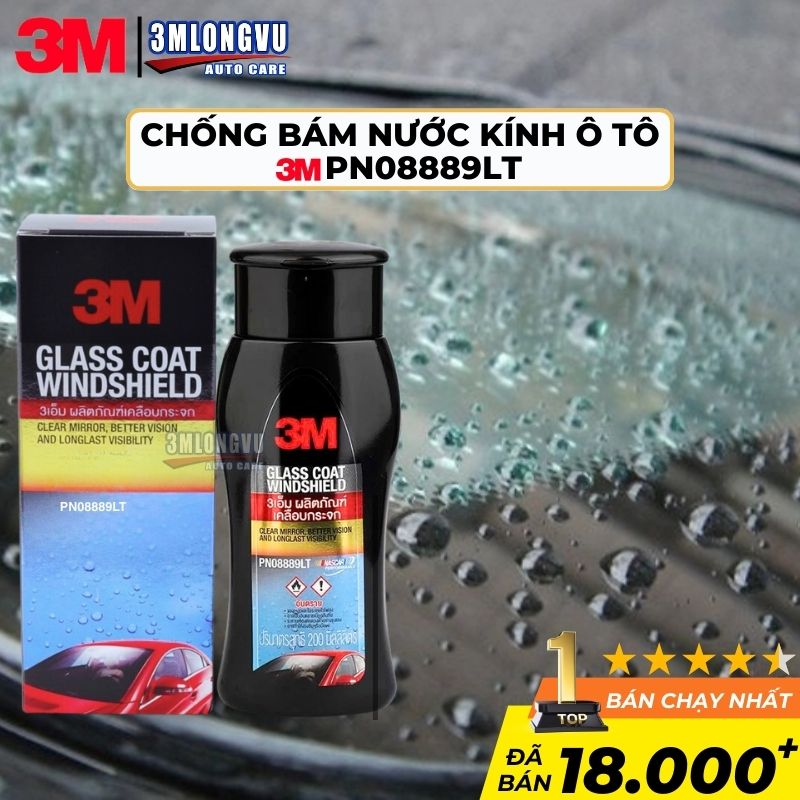 Chai chống bám nước trên kính xe 3M Glass Coat Windshield 08889 LT ...