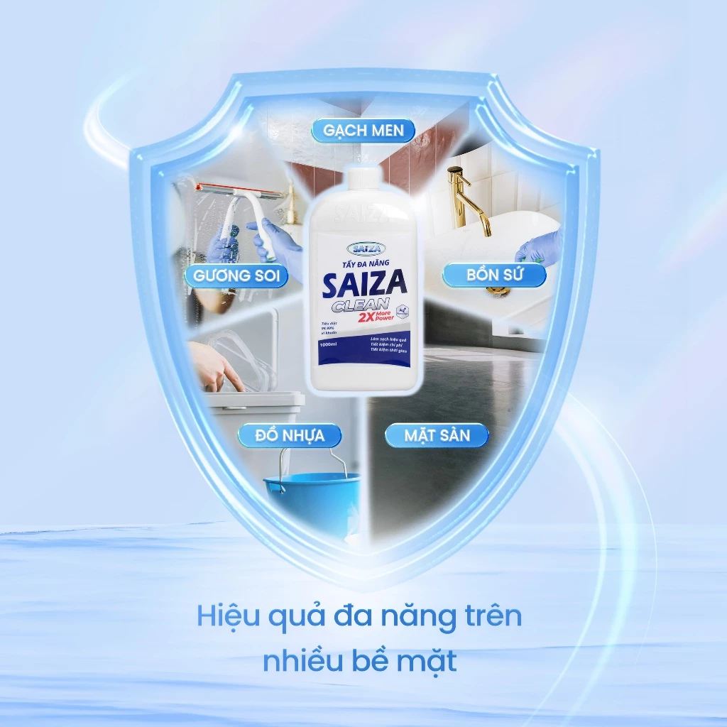 Tẩy đa năng SAIZA 1000ml - Nước tẩy bồn cầu rong rêu nền xi măng tẩy ...