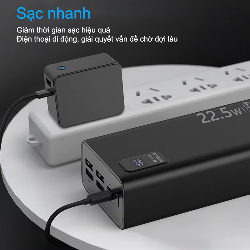 sạc dự phòng dosen pro PD 22.5w 10000mah 30000mah 50000mAh pin dự phòng màn hình led tích hợp ...