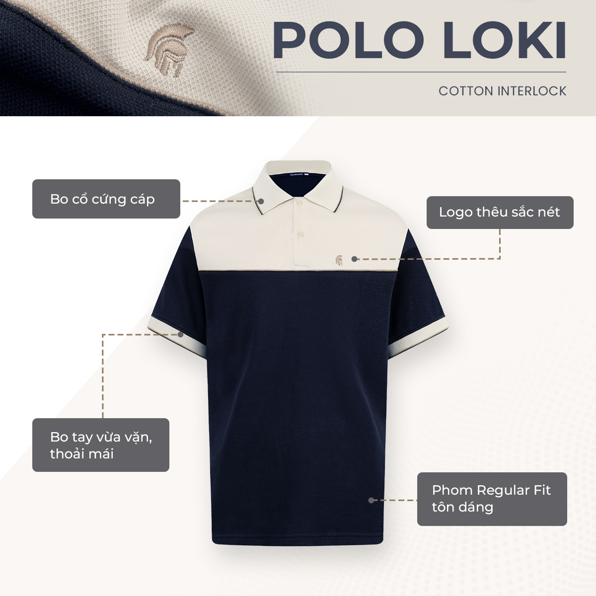 Áo polo nam cao cấp LOKI vải cá sấu cotton interlock, thanh lịch sang trọng - POLOMANOR | Shopee ...