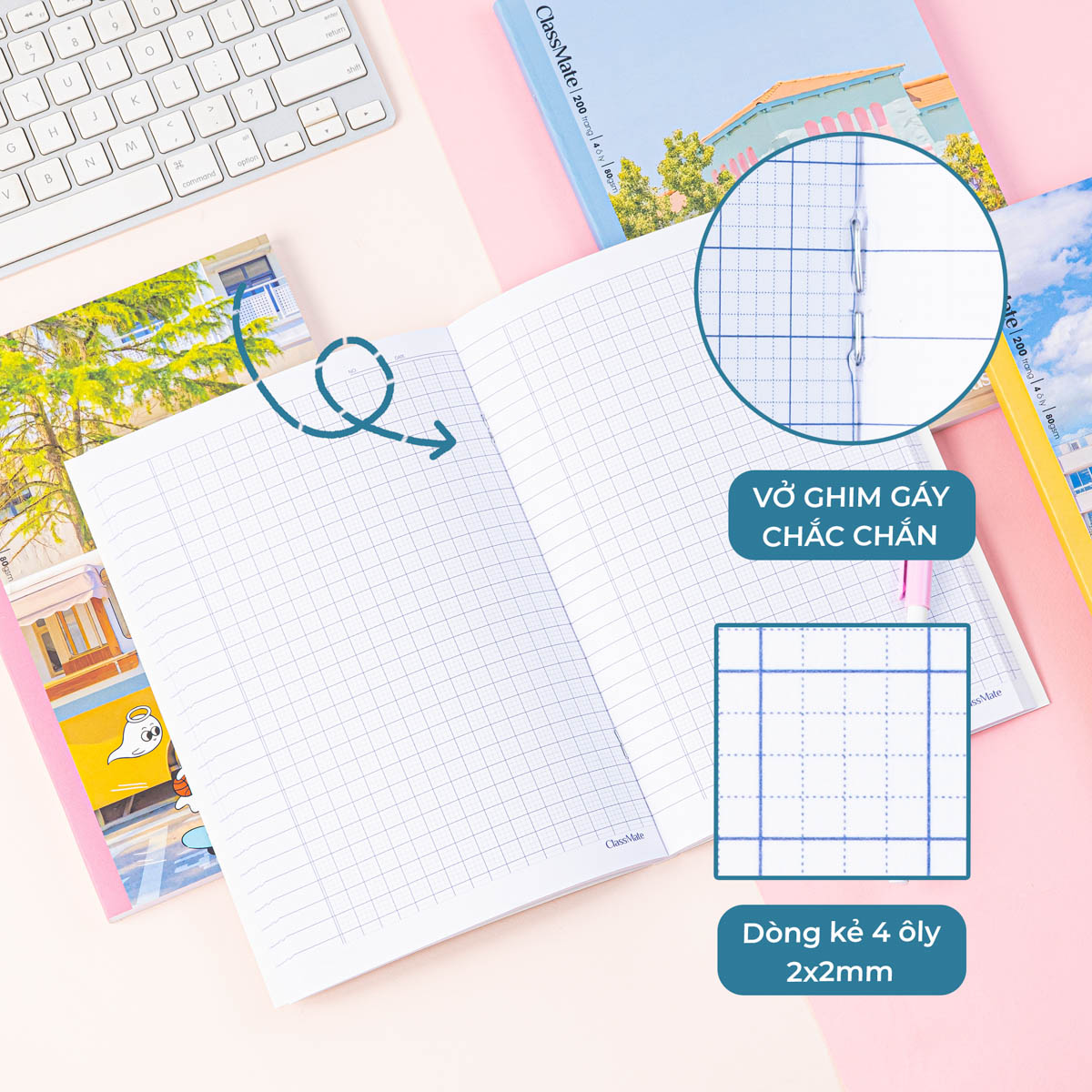 Tập Sinh Viên Miền Nam B5 Classmate Vở 4 Ôly (2x2mm) Vở 200 Trang 80GSM ...