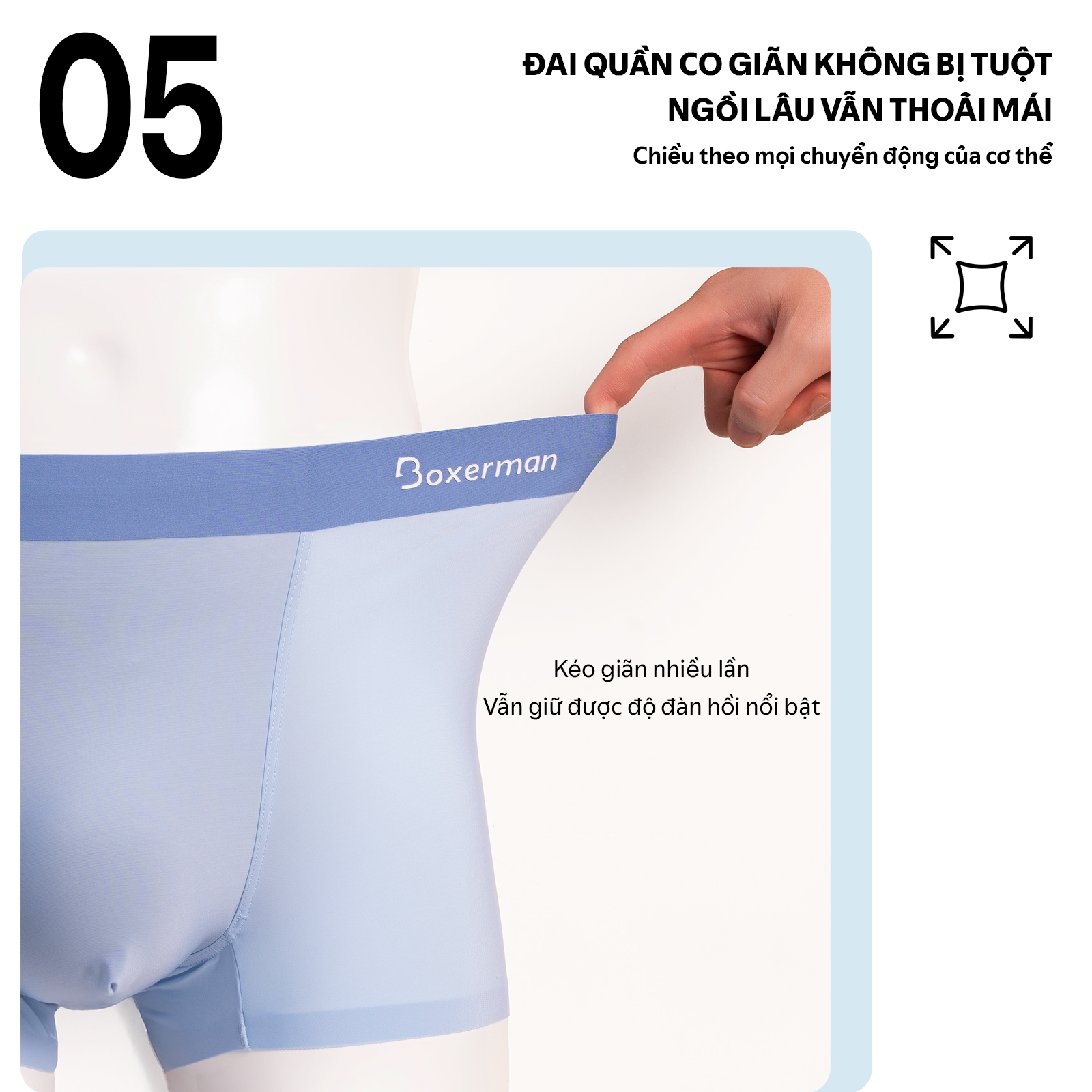 Combo 3 Quần lót nam cao cấp Profit BOXERMAN, Quần boxer nam thun lạnh ...