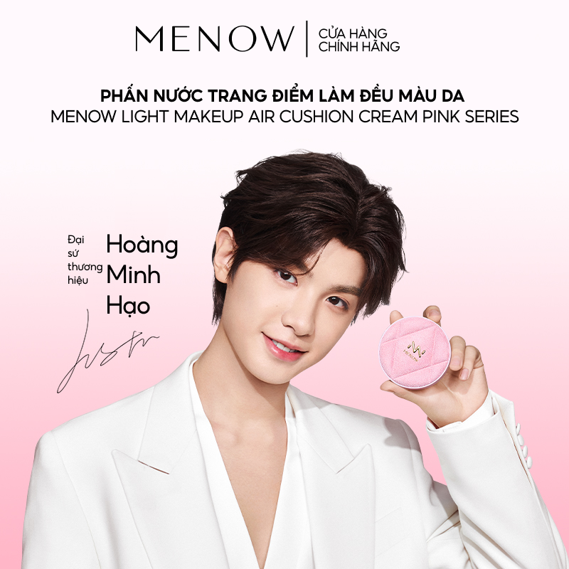 Phấn nước trang điểm làm đều màu da Menow Light Makeup Air Cushion ...
