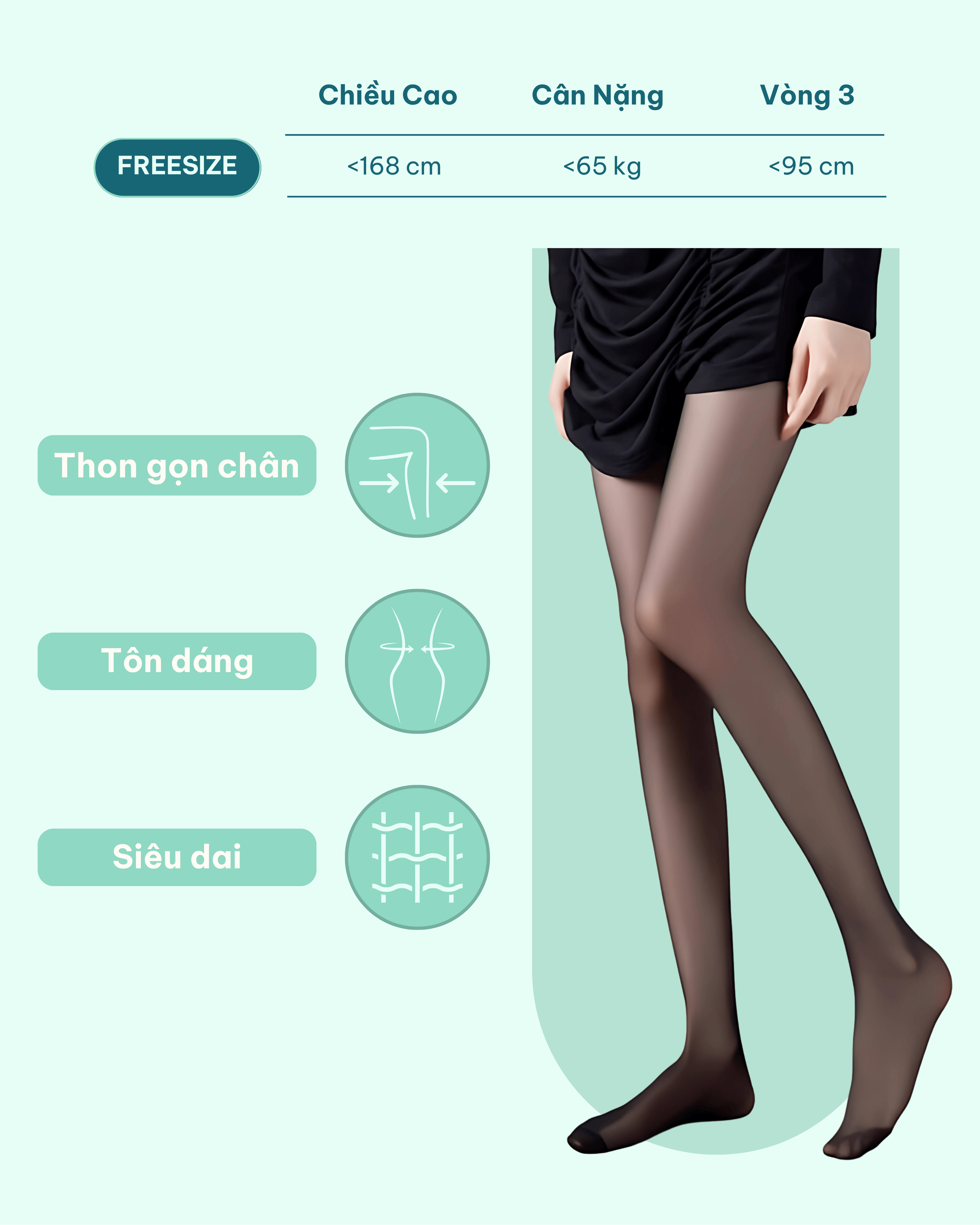 Quần Tất BT10 BEBECHIC Tàng Hình, Che Khuyết Điểm, Thon Gọn Chân Cao ...