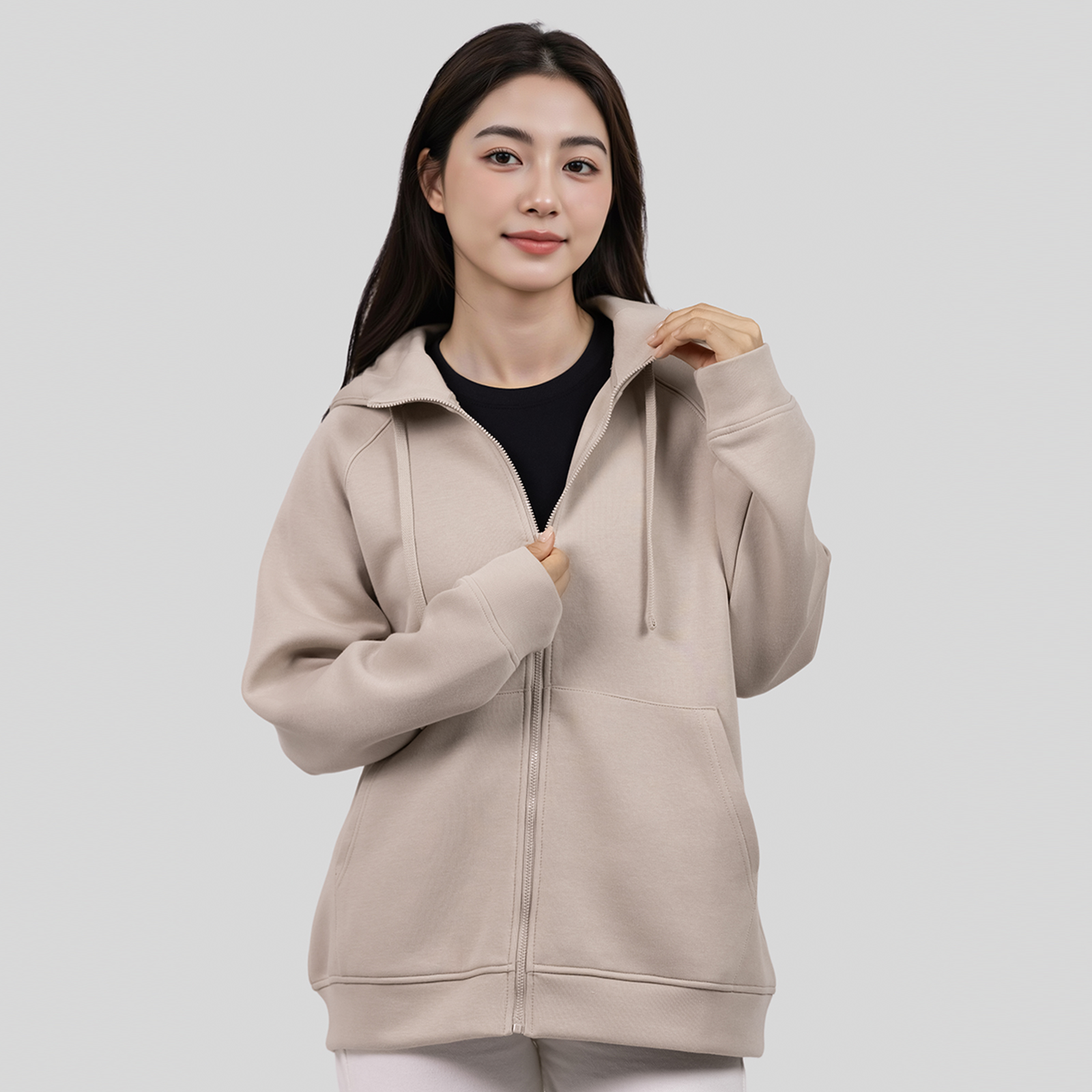 Áo Khoác Nữ Couple TX Original Thun 2 Da Form Oversize WOK 2063 | Shopee Việt Nam