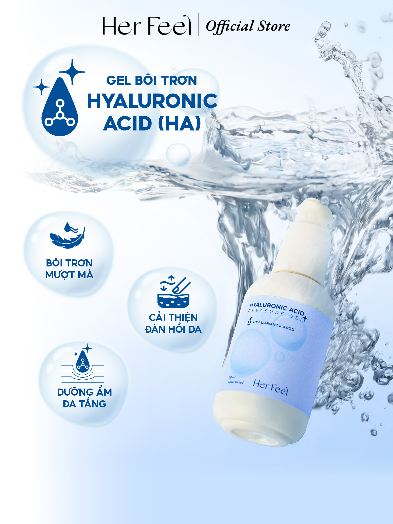 Gel Bôi Trơn Gốc Nước Her Feel HA Pleasure Gel Dưỡng Ẩm Cao Cấp 70ml ...