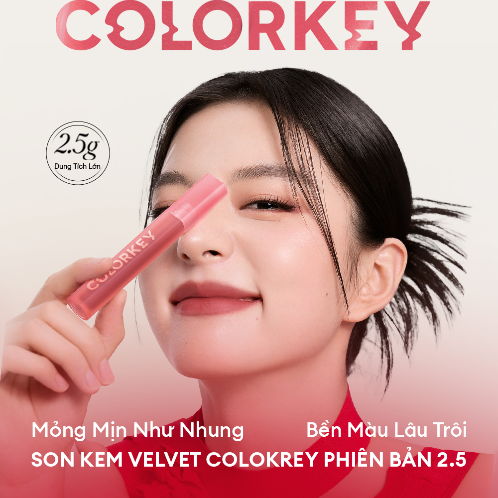 [Hàng Mới Về] Son Velvet COLORKEY Chất Son Kem Nhung, Mịn Lì, Mềm Mượt Trên Môi 3g/2.5g | Shopee ...