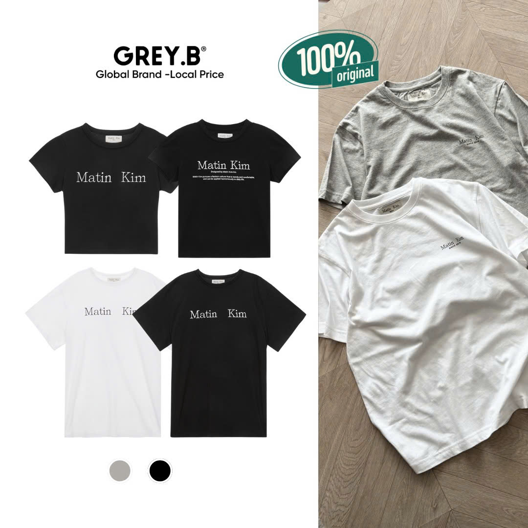 Áo Thun Ma.tin Kim Tshirt Logo GREYB | Shopee Việt Nam