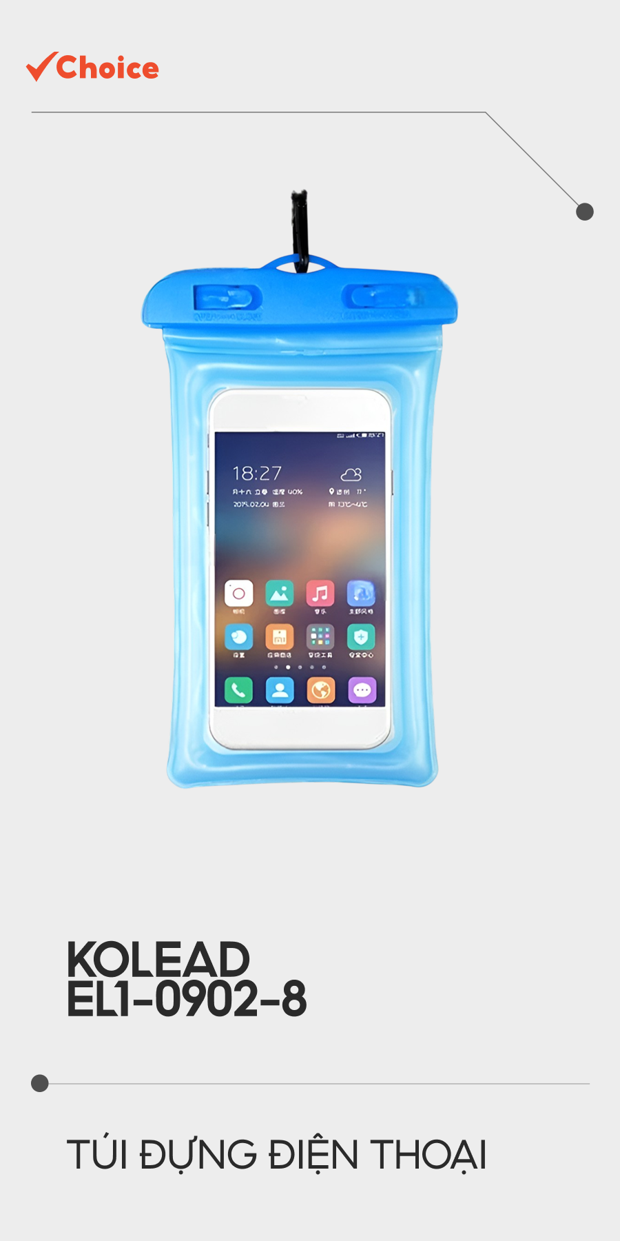 [Choice] Túi đựng điện thoại có phao chống nước KOLEAD EL1-0902-8 dùng ...