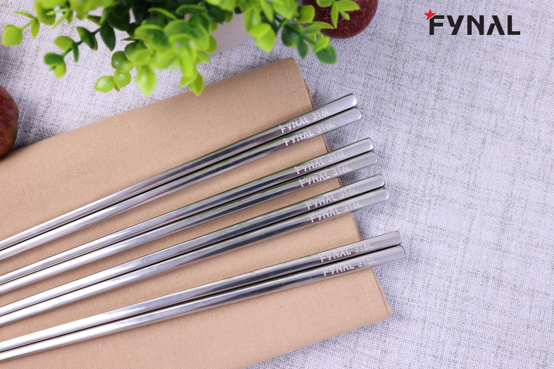 Đũa inox 316L Fynal FN-0601 không oxi hóa, chống mốc an toàn cho sức ...
