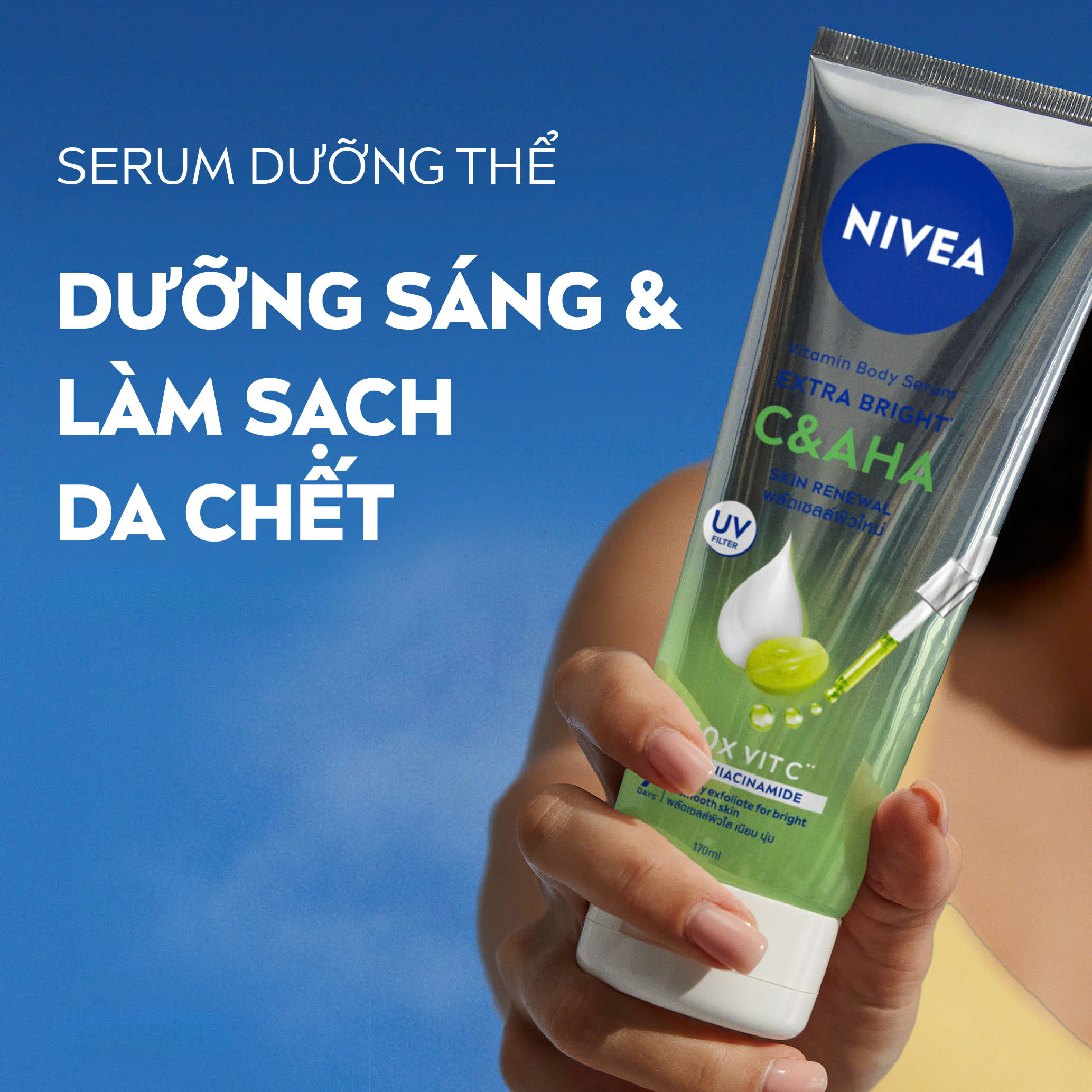 Tinh Chất Dưỡng Thể NIVEA Vitamin Extra Bright C&AHA Dưỡng Sáng & Làm ...