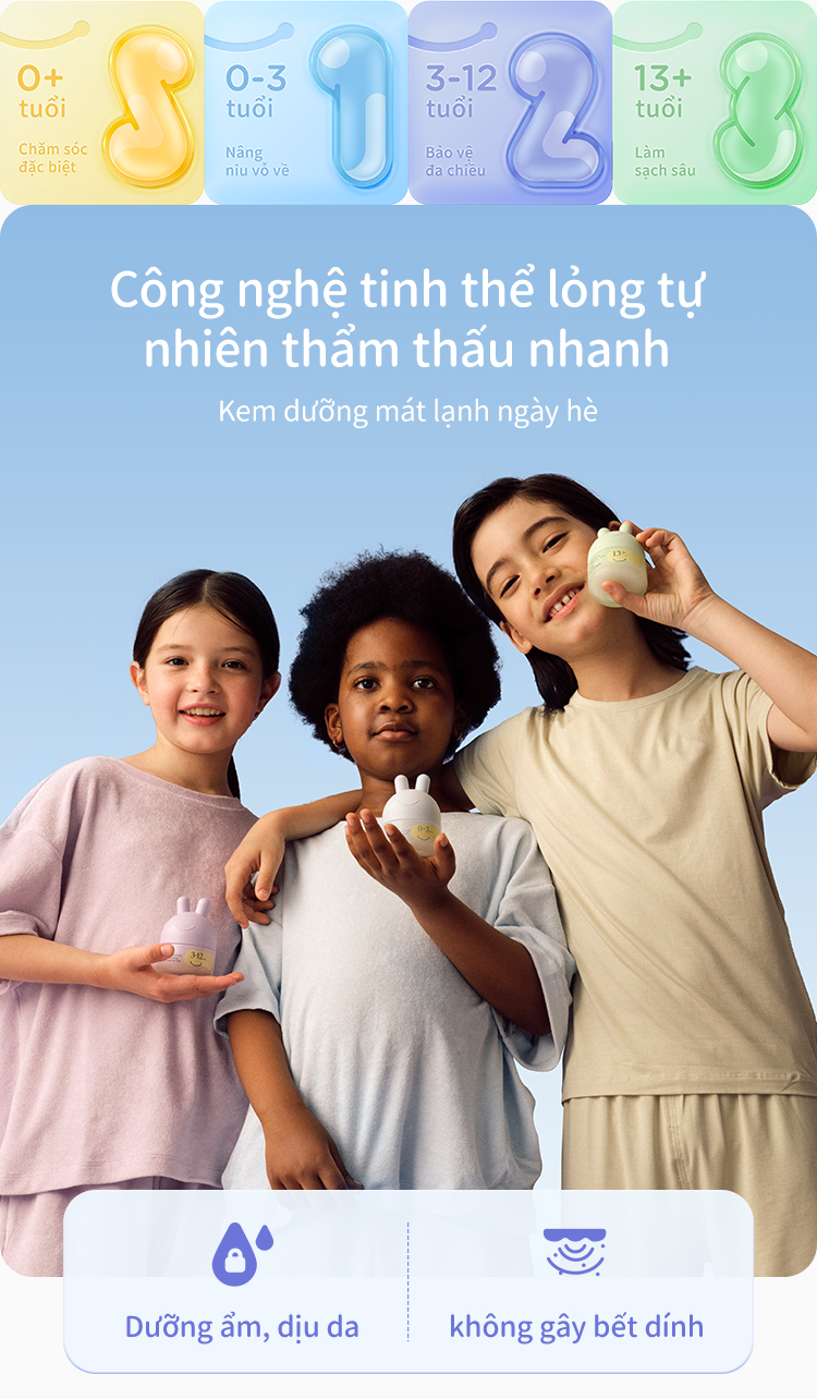 Kem dưỡng ẩm cho bé tootoo gel thạch làm dịu da khô ngứa mẩn đỏ cấp ẩm ...