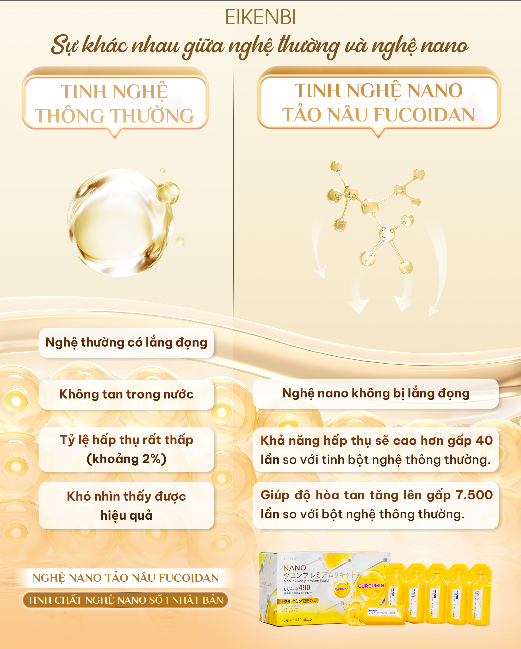 TPBS Nghệ Nano Tảu Nâu Fucoidan - Nano Ukon Premium Liquid Eikenbi Nhật ...