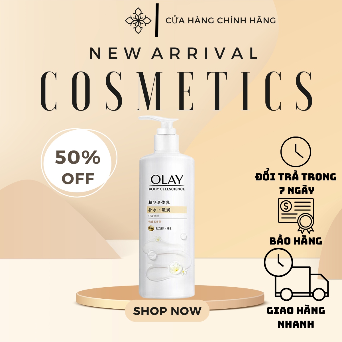 Sữa Dưỡng Thể OLAY B5+ Body Lotion Trắng Da mẫu mới 260g Hoa Huệ ...